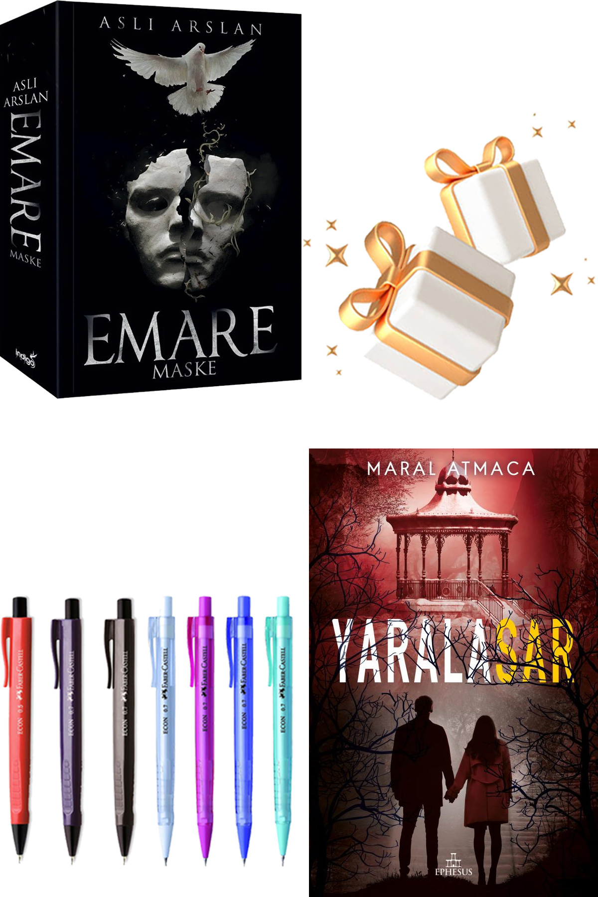 İndigo Kitap İndigo Emare Maske ve Ephesus Yaralasar 4 Maral Atmaca 2li ...