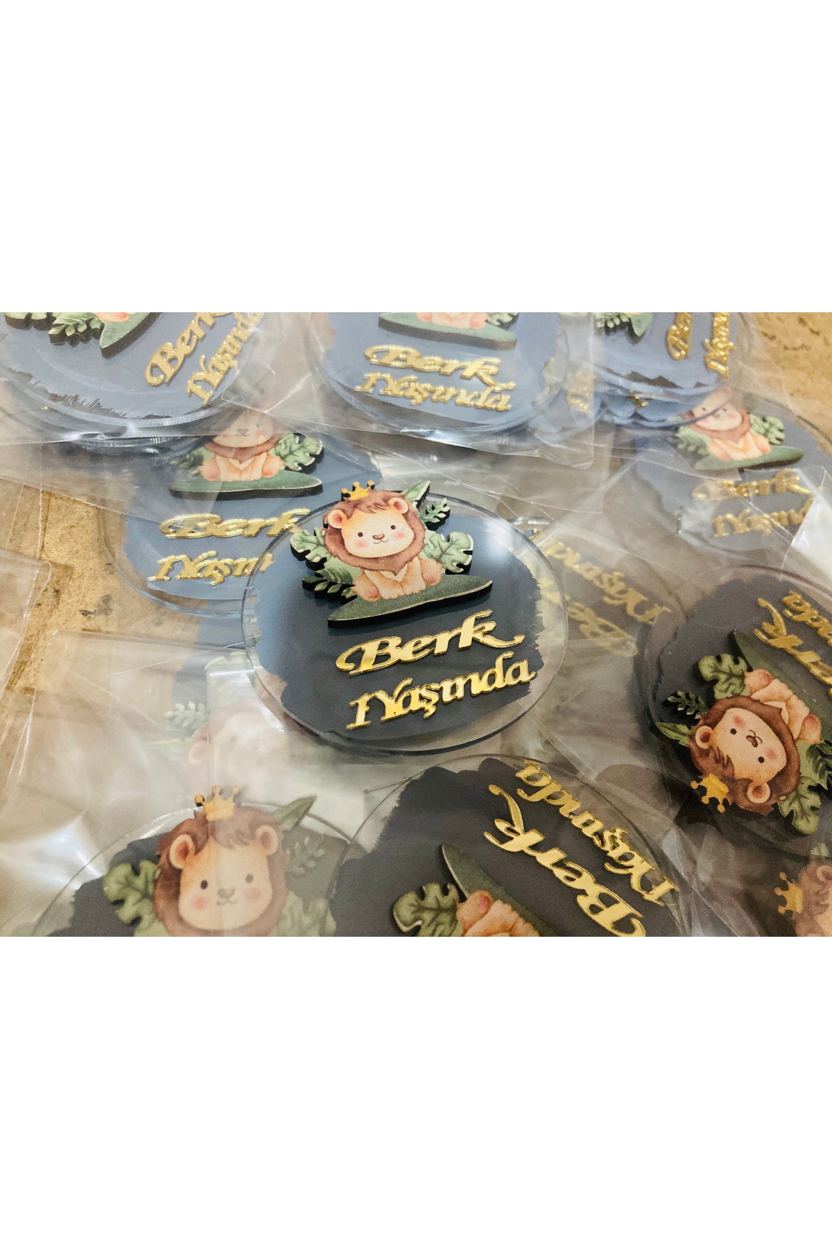 guluslazerkesim 10 ADET ŞEFFAF PLEKSİ MAGNET BOYALI İSME ÖZEL ASLAN ...