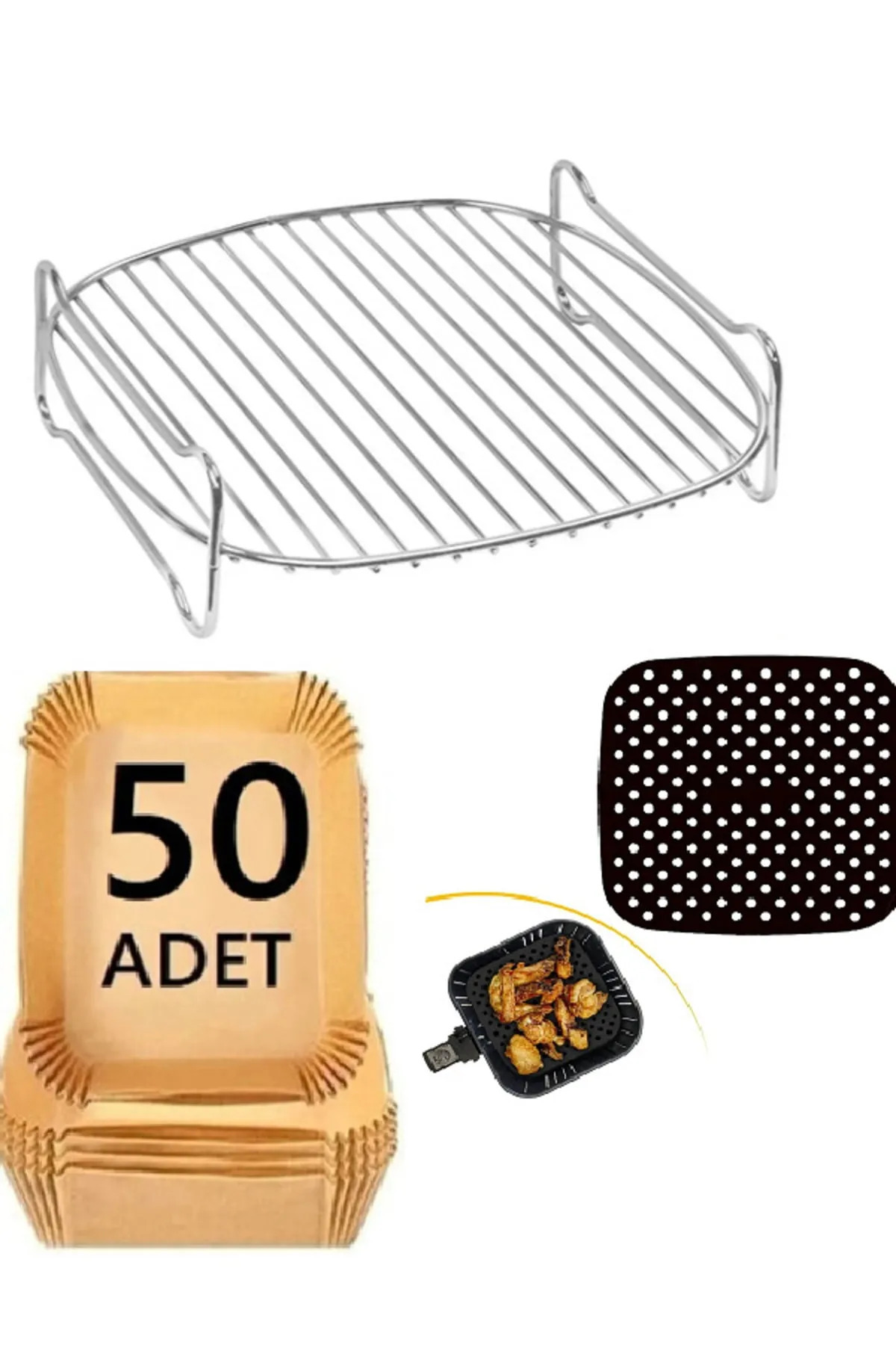 Cephome Xxl Airfrey Set ızgara Pişirme Kağıdı Delikli Silikon Mat Fiyatı Yorumları
