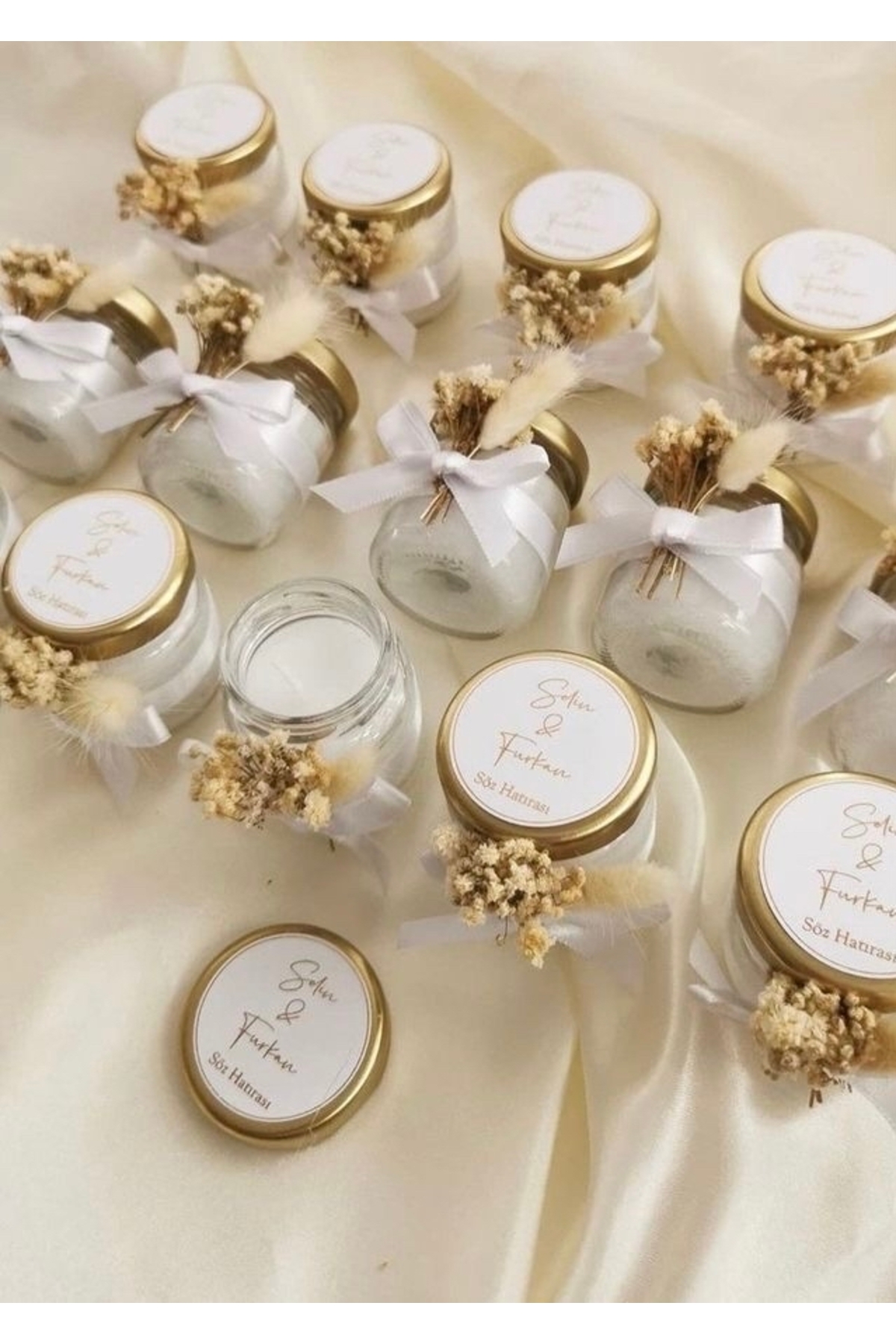 Lara 25’li söz nişan mum cam kavanoz hediyelik Fiyatı, Yorumları - Trendyol