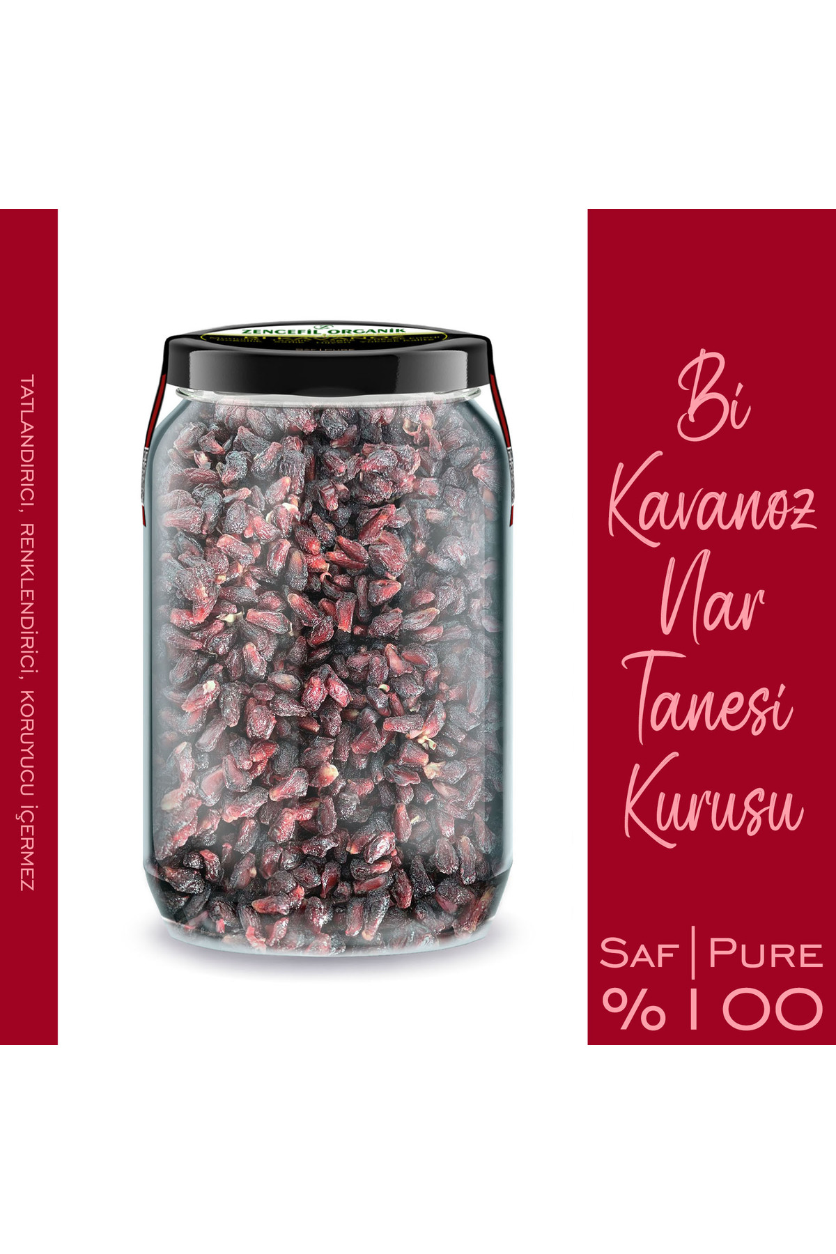 Zencefil Organik Nar Tanesi Kurusu Bi Kavanoz 660 cc. Cam Kavanozda ...