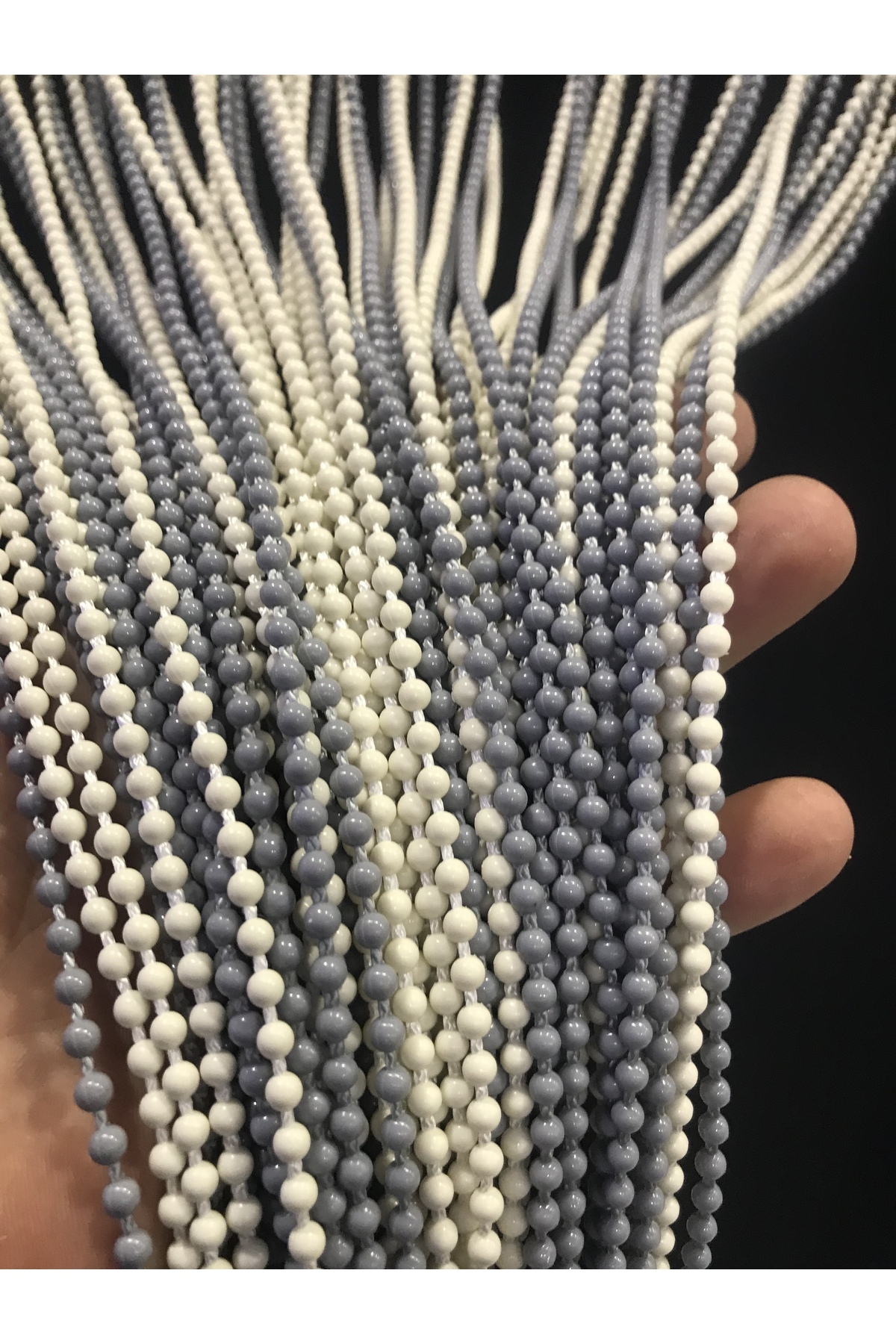 özdeğer home 110x200 Krem/gri 1cm Aralık Zincir Perde Ahşap Kapı ...