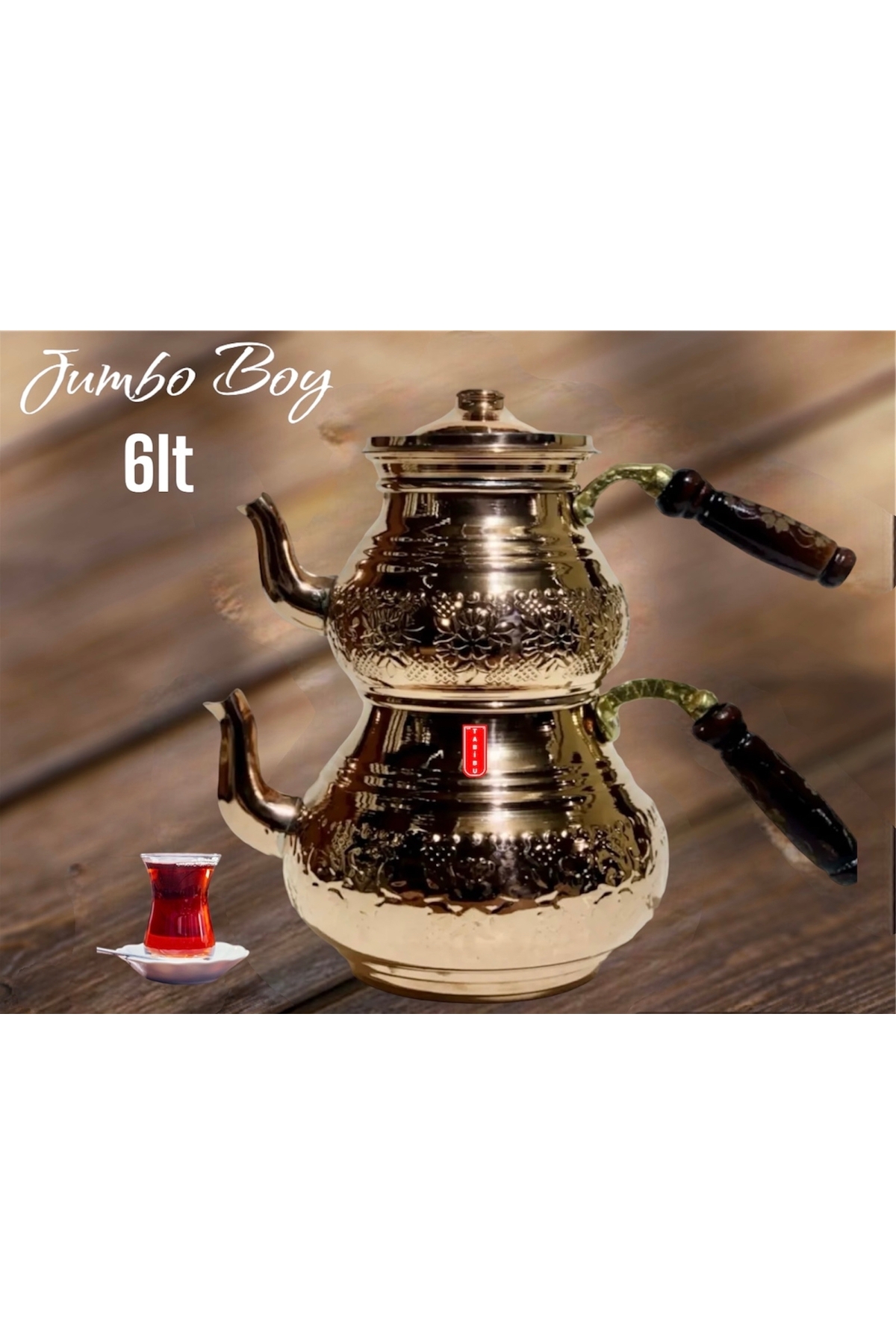 Tabibu Bakır Çaydanlık takımı Jumbo Boy 4.5lt 15-20kişilik - Fiyatı ...