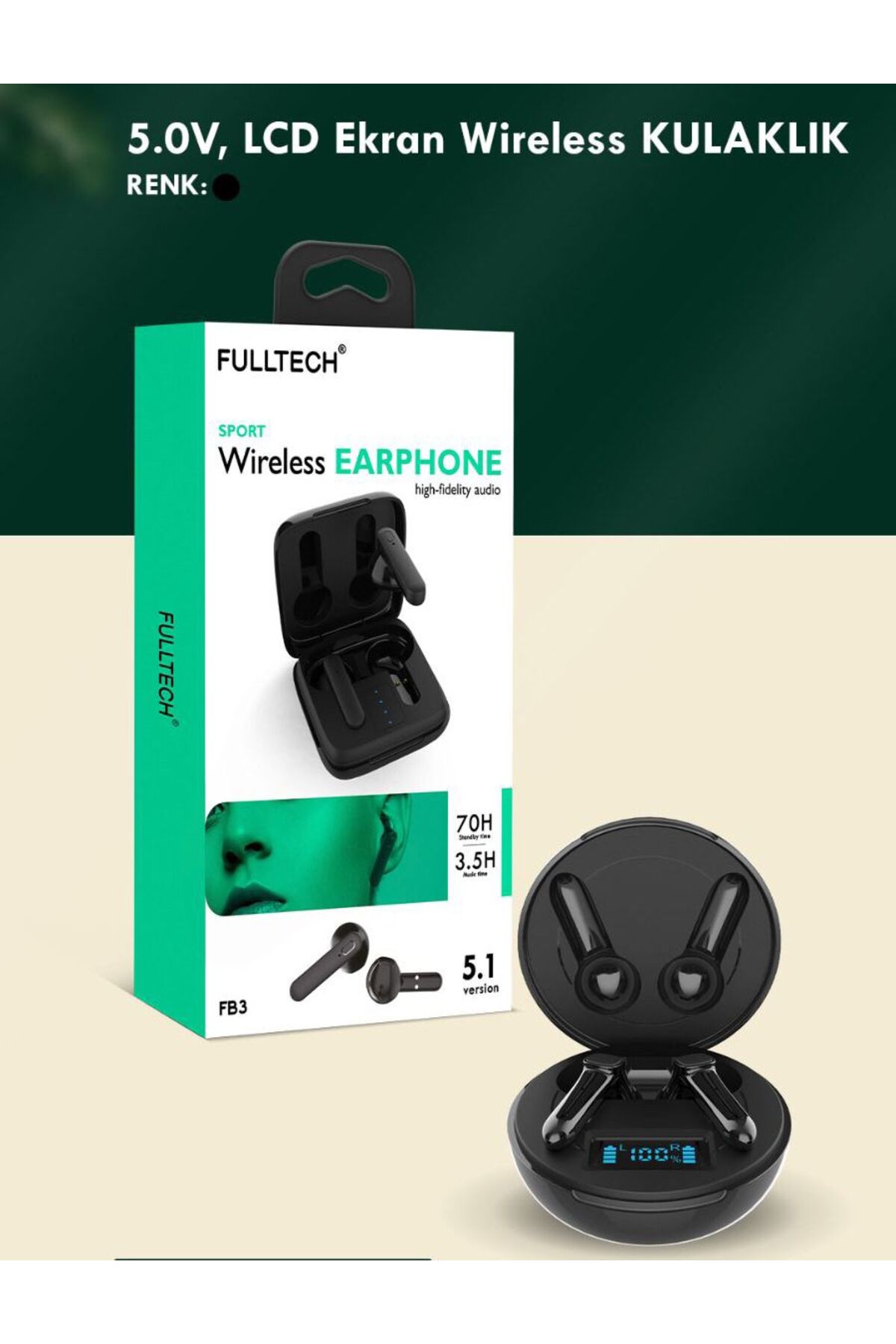 Fulltech FB3 FULLTECH BLUETOOTH KULAKLIK - Fiyatı, Yorumları
