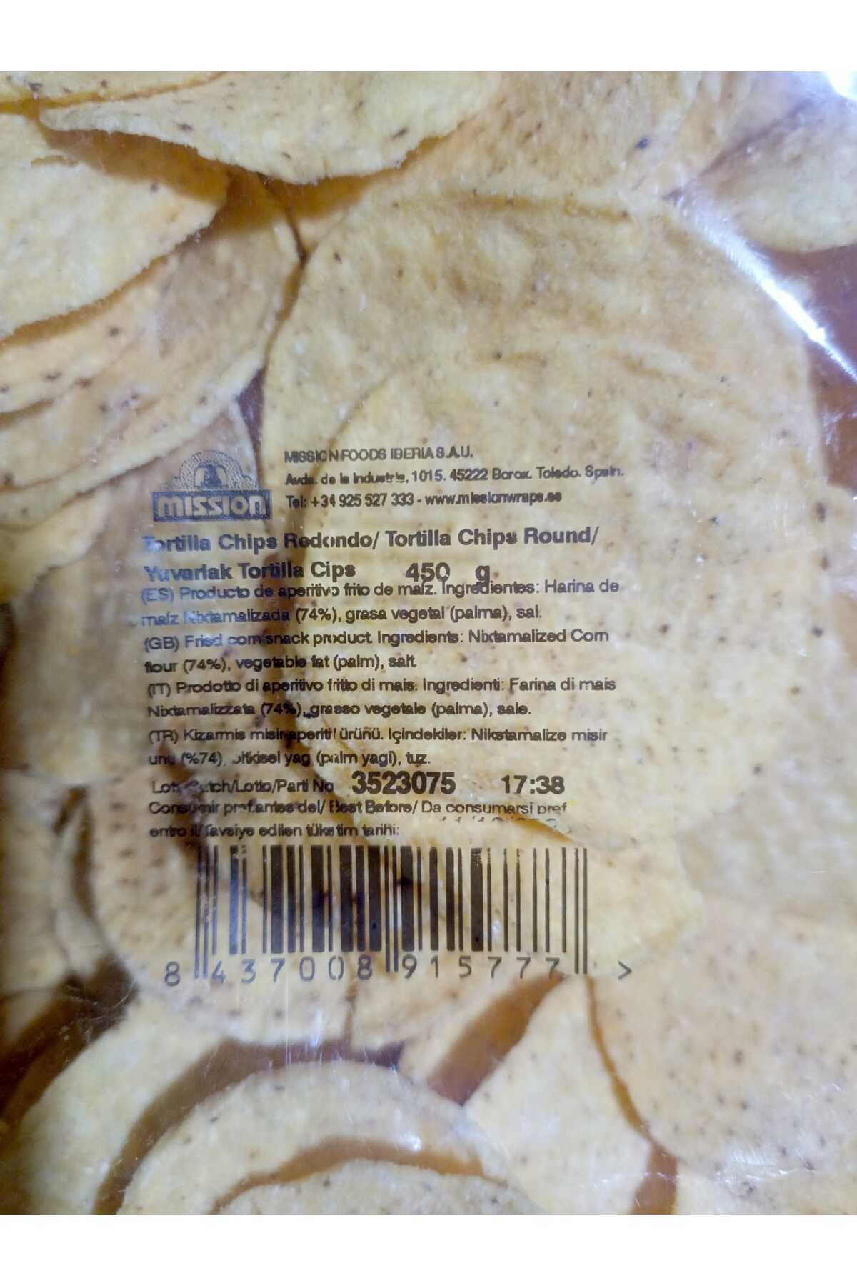 Mission Tortilla cipsi cihps cips yuvarlak 450 g - Fiyatı, Yorumları