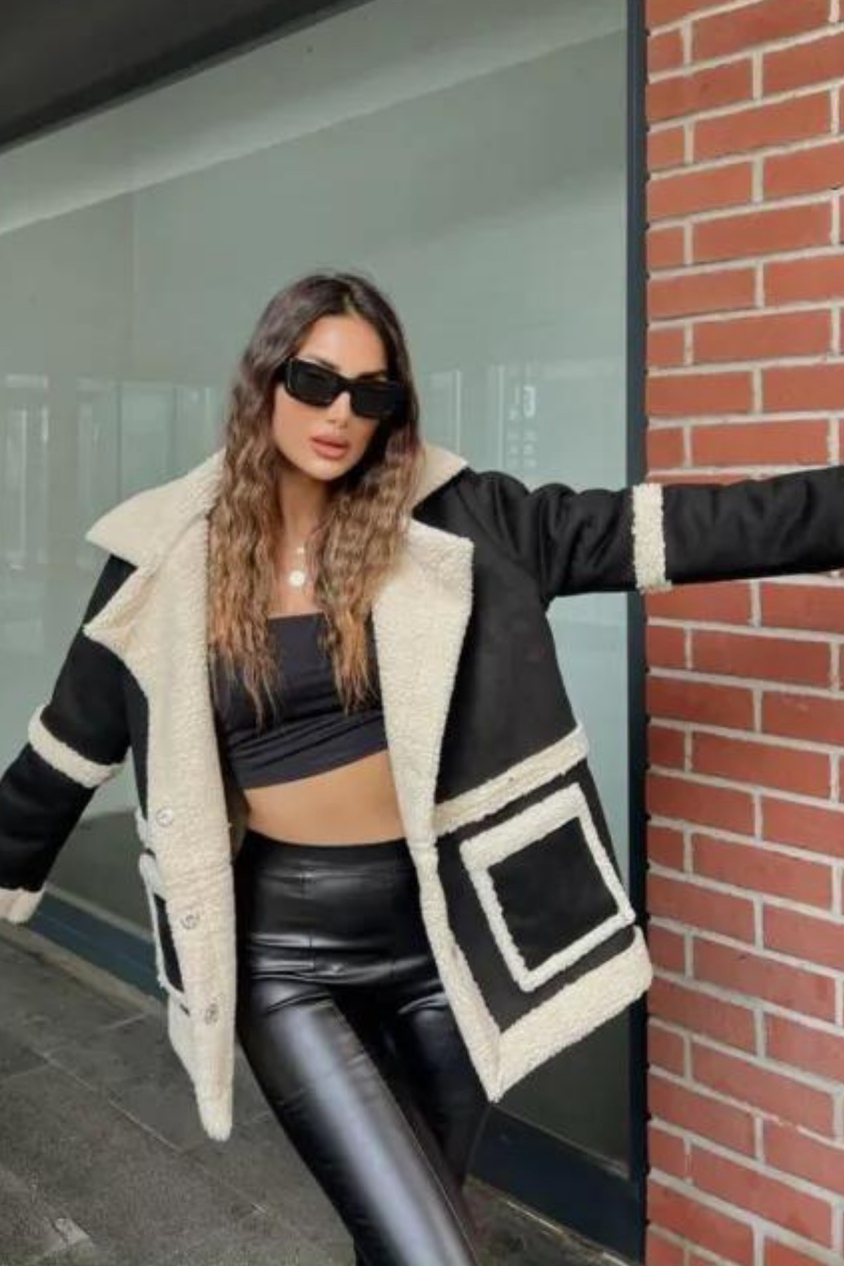 munora butik içi Kürklü Süet siyah Mont Fiyatı, Yorumları - Trendyol