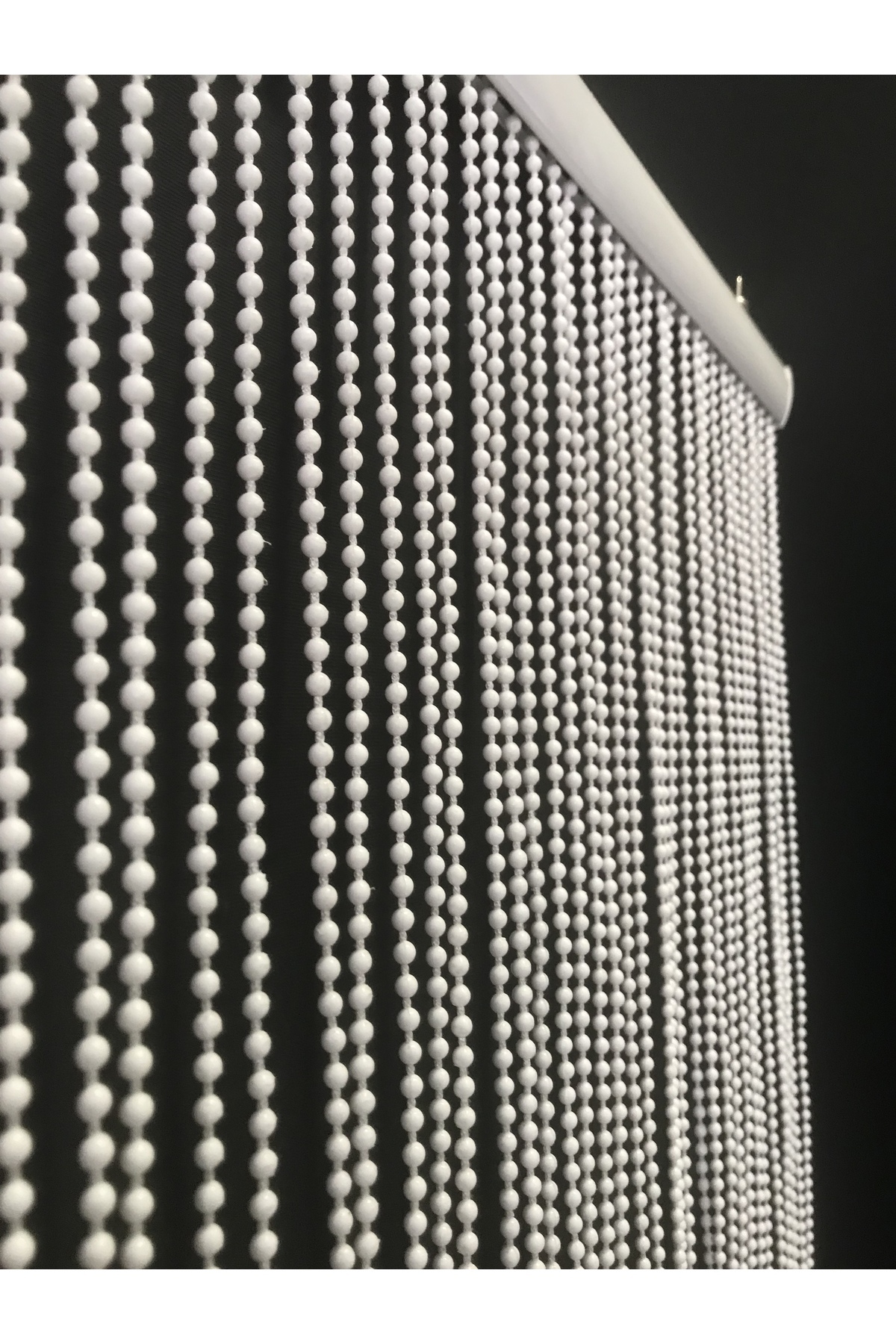 özdeğer home 80x180beyaz 1cm Aralık Zincir Perde Ahşap Kapı Perdesi ...