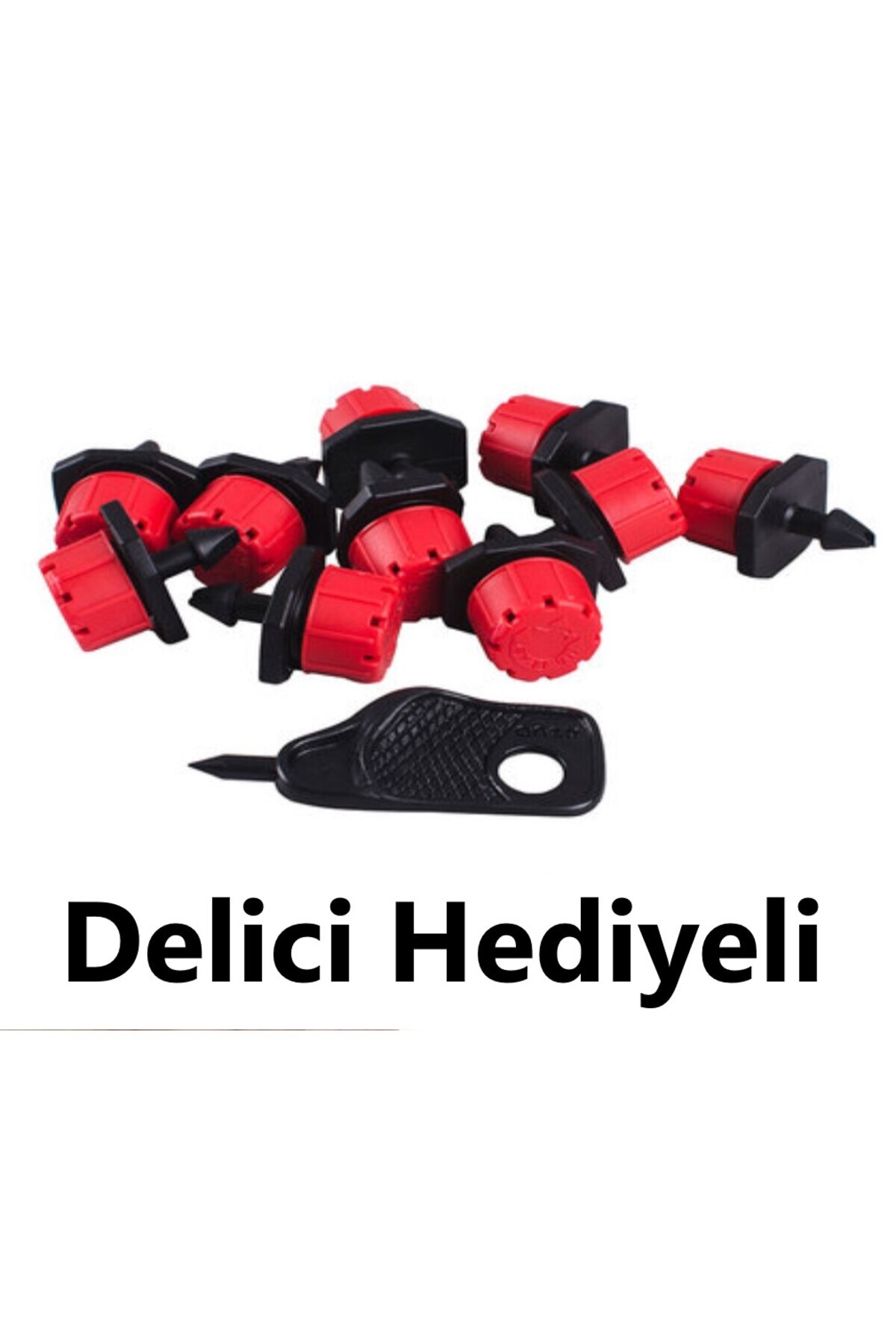MGF PLAST Mgf 500 Adet Kırmızı Debi Ayarlı Damlatıcı Meme+Delici Hediye ...