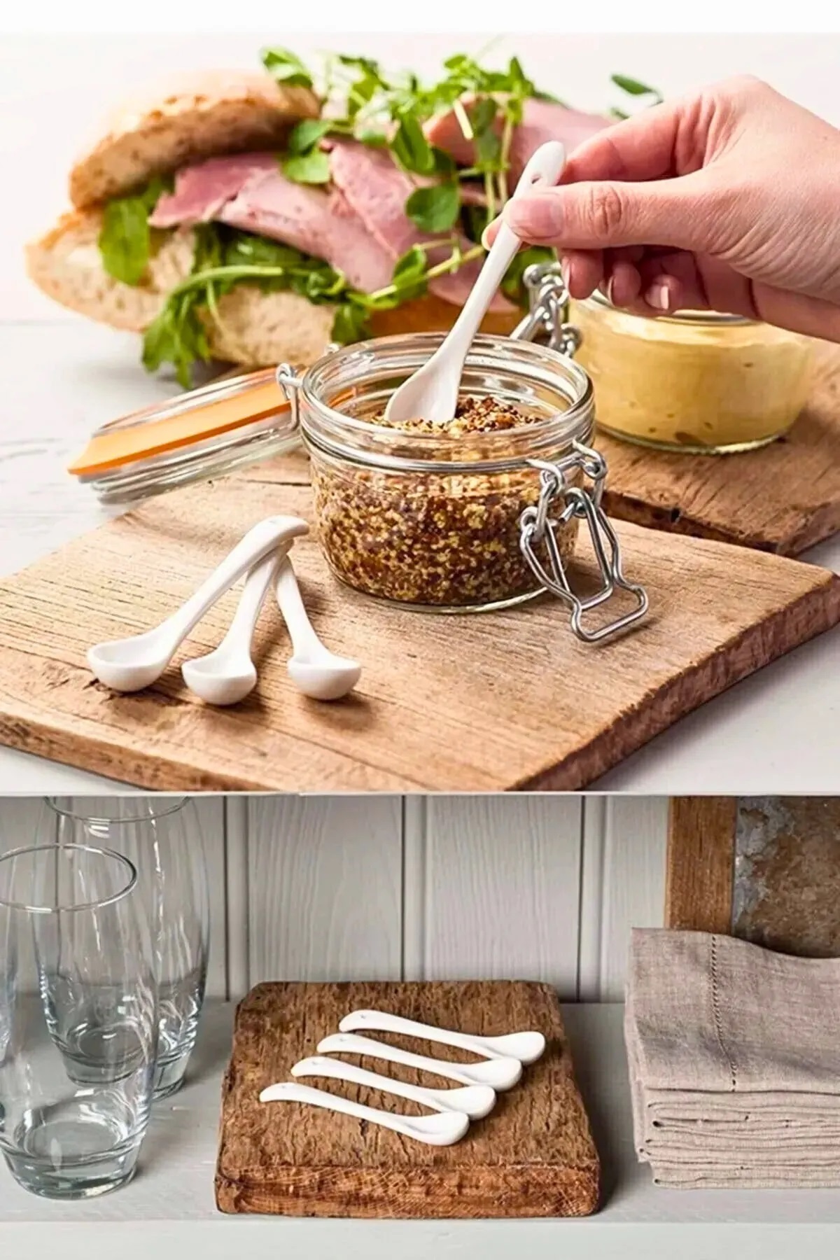 Rotanev 6 Adet Küçük Sade Beyaz Porselen Kaşık 10.5 cm - Fiyatı, Yorumları