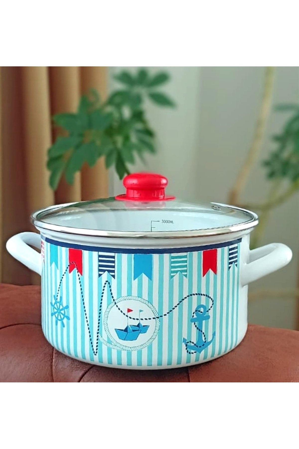 EBRULİEMAYE Marina Emaye Ölçekli Emaye Tencere 3 Litre Fiyatı ...
