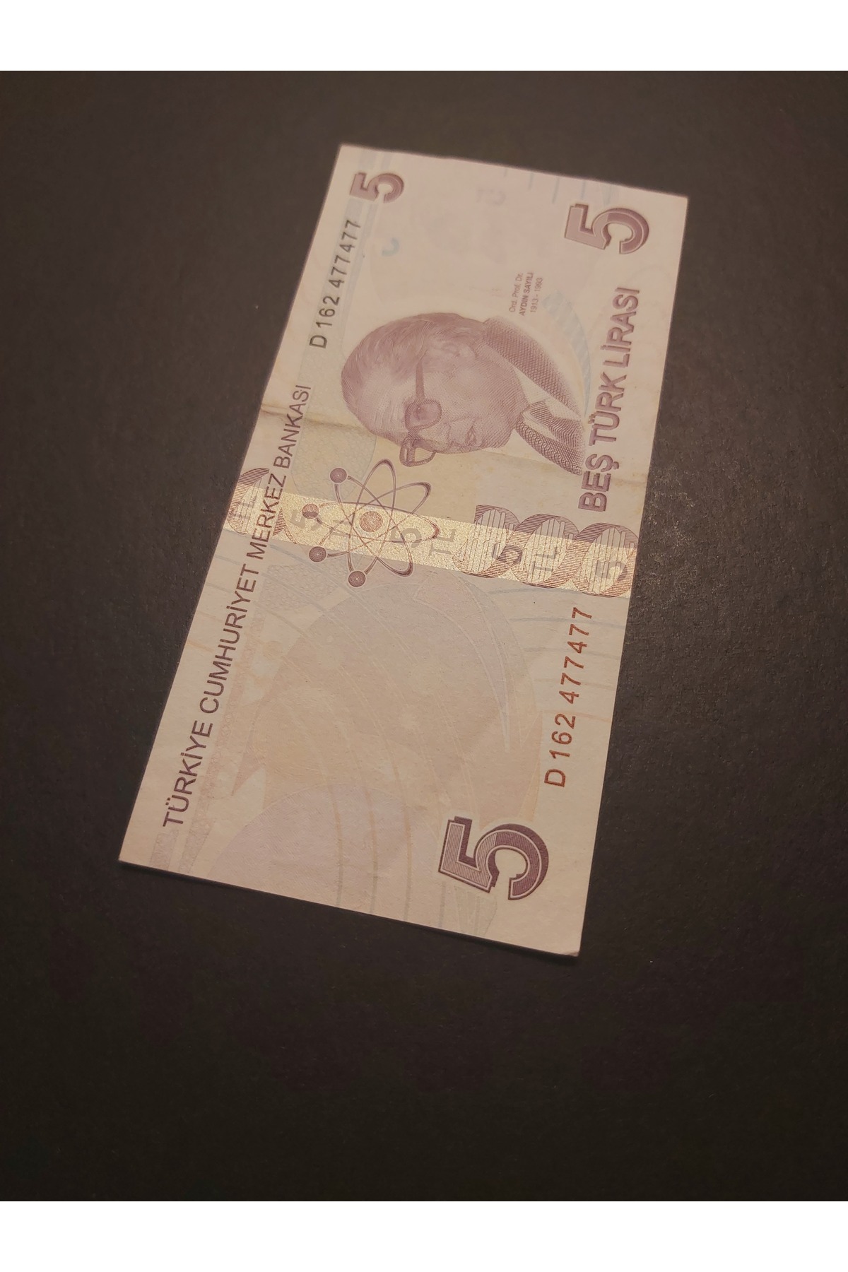 escoines koleksiyon 5 TL güzel düşük numara (ilk bin) ÇÇT+/CA TC kağıt ...