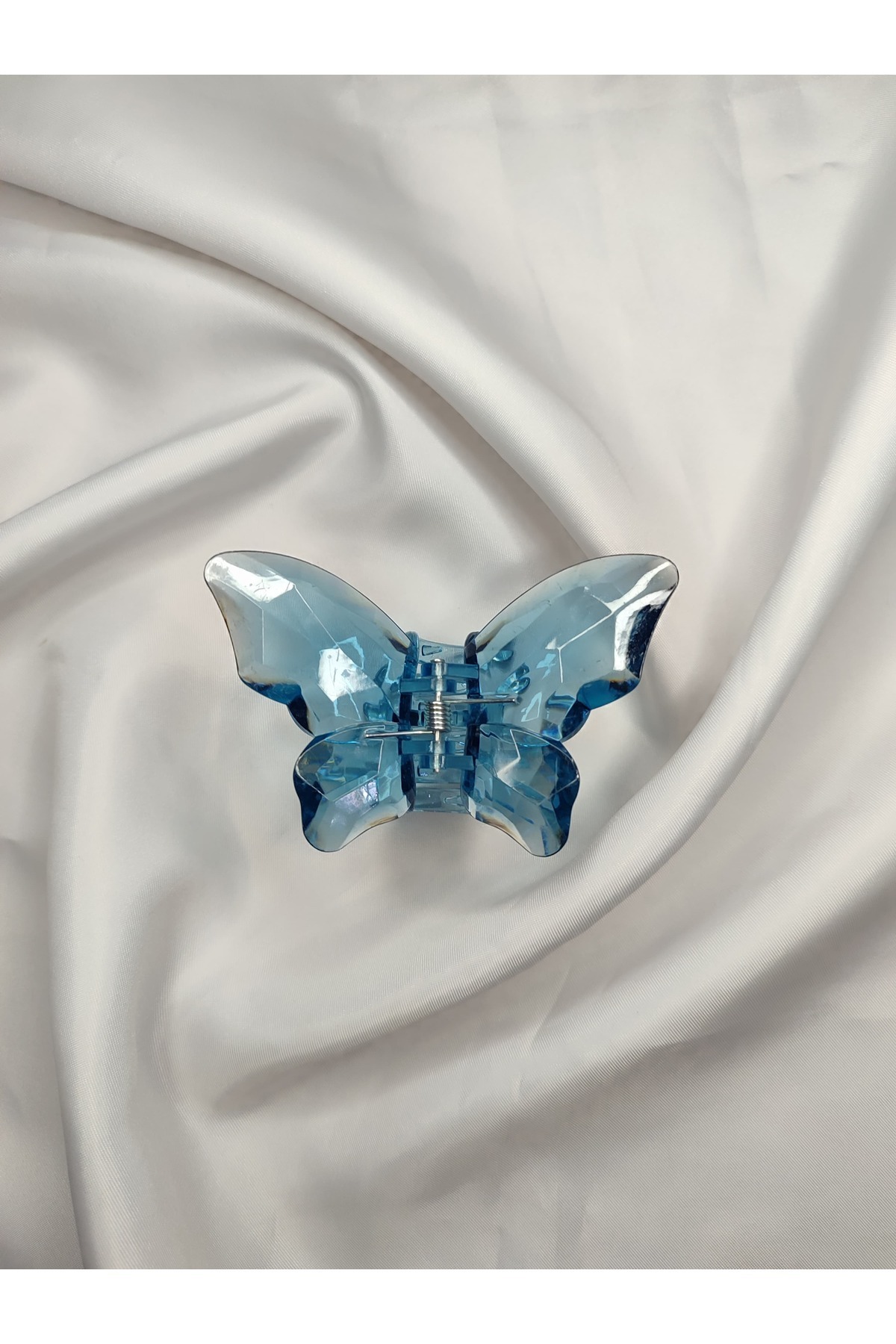 tetaccessories Kelebek Model Akrilik Şeffaf Büyük Boy Mandal Toka 8 CM ...