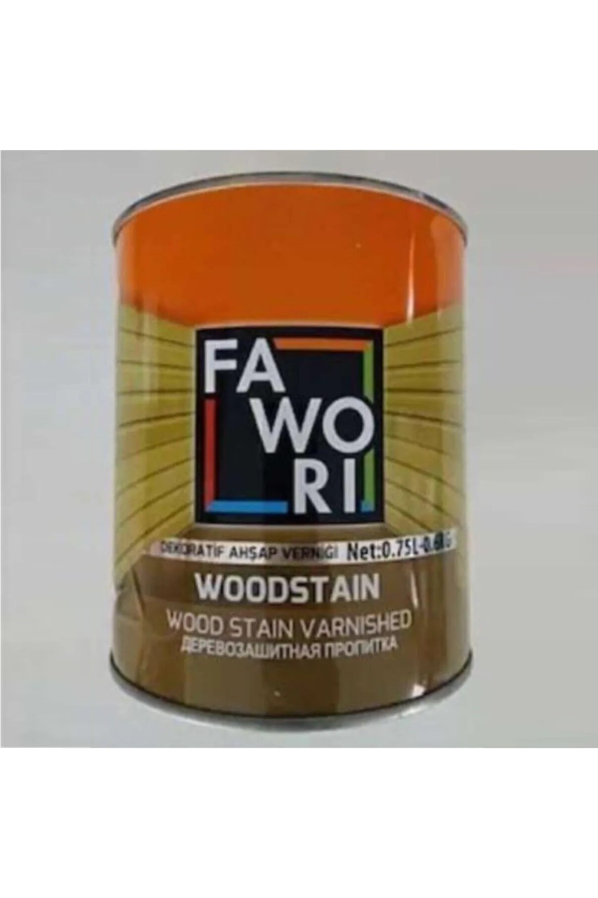 Fawori FAWORİ BOYA WOODSTAIN DEKORATİF AHŞAP VERNİĞİ KOYU MEŞE 0.75LT ...