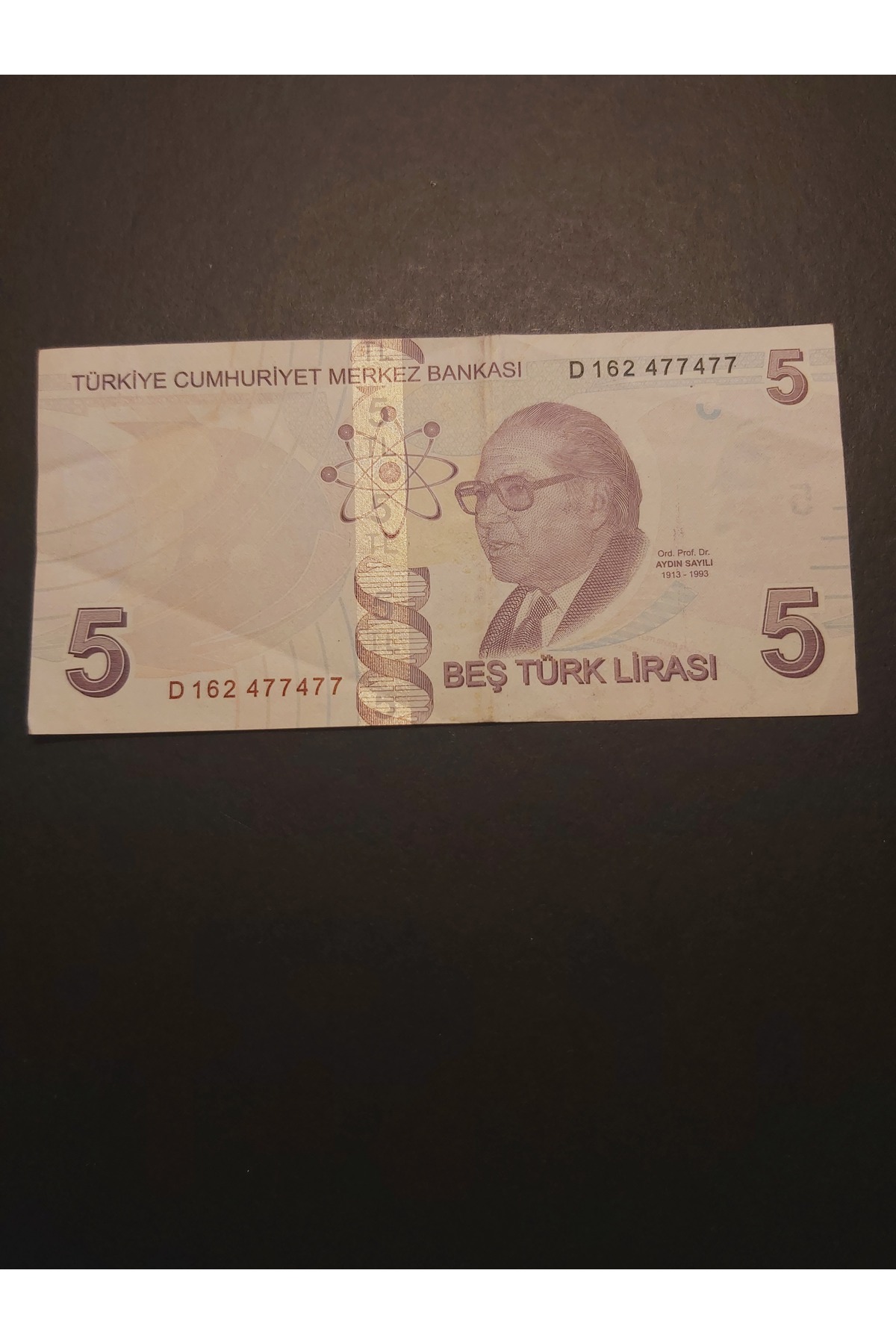 escoines koleksiyon 5 TL güzel düşük numara (ilk bin) ÇÇT+/CA TC kağıt ...