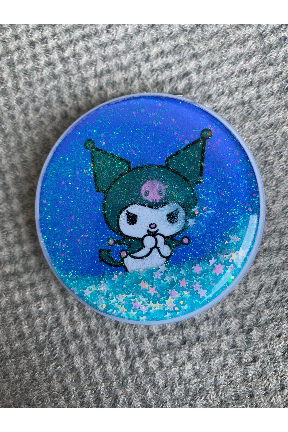 BLA GROUP KUROMİ Tasarımlı SİMLİ SULU Kozmetik Cep Çanta Aynası Kapaklı ...