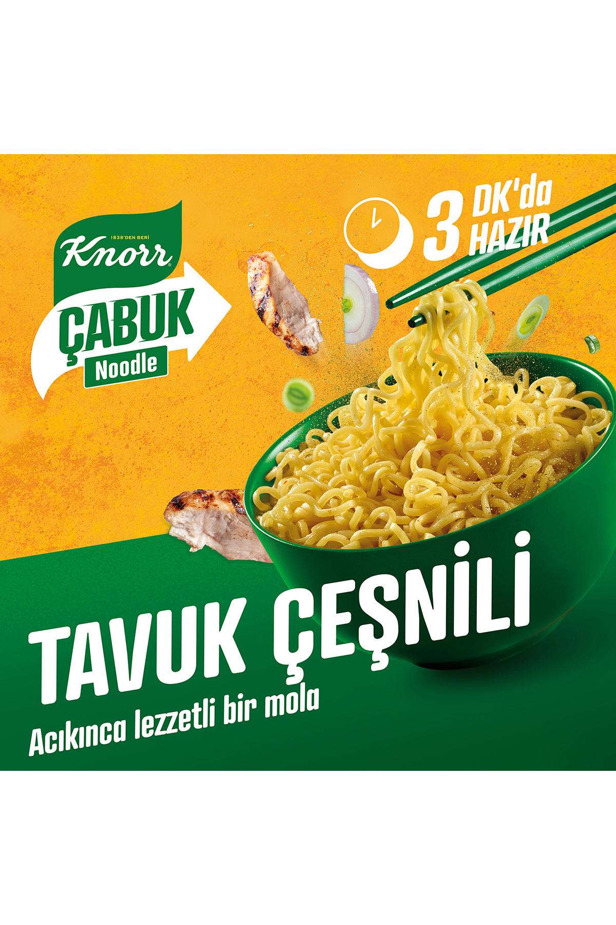 Knorr Çabuk Tavuk Çeşnili Noodle 66 gr X 8 Adet Fiyatı, Yorumları ...