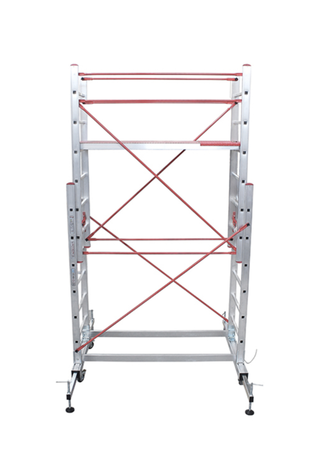 DAİMER MERDİVEN İSKELE Daimer 2x2,5 (5MT) Tekerlekli Alüminyum Teleskopik Iskele Merdiven ...