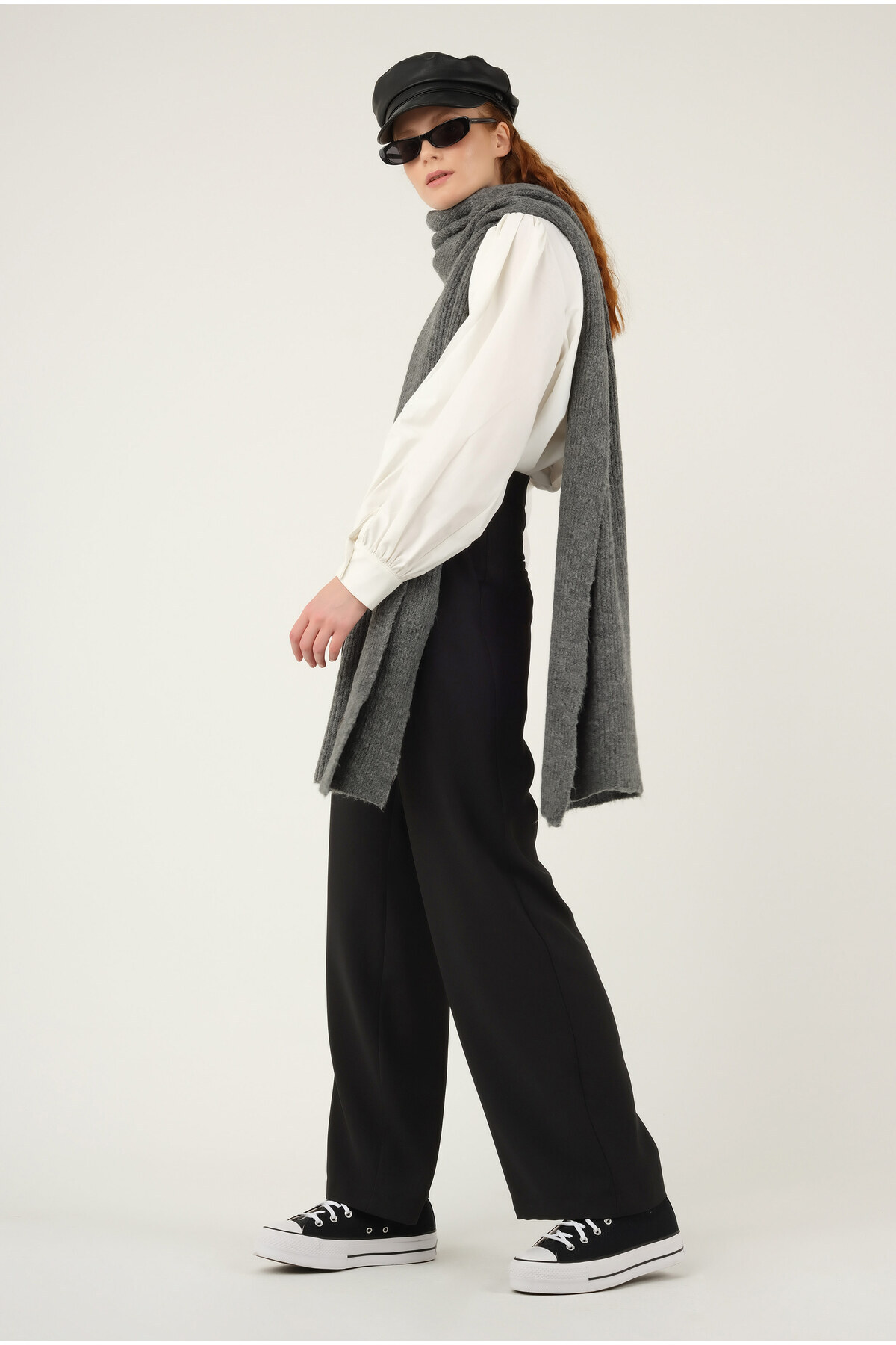 HEQA Düz Örgü Atkı Antrasit Fiyatı, Yorumları - Trendyol