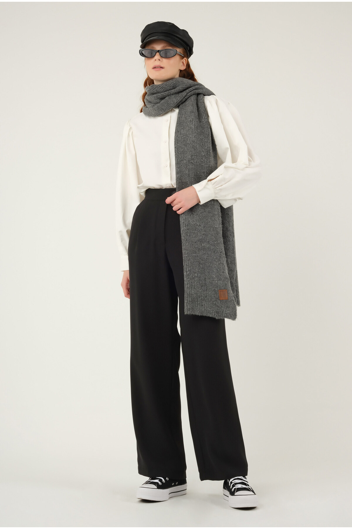 HEQA Düz Örgü Atkı Antrasit Fiyatı, Yorumları - Trendyol