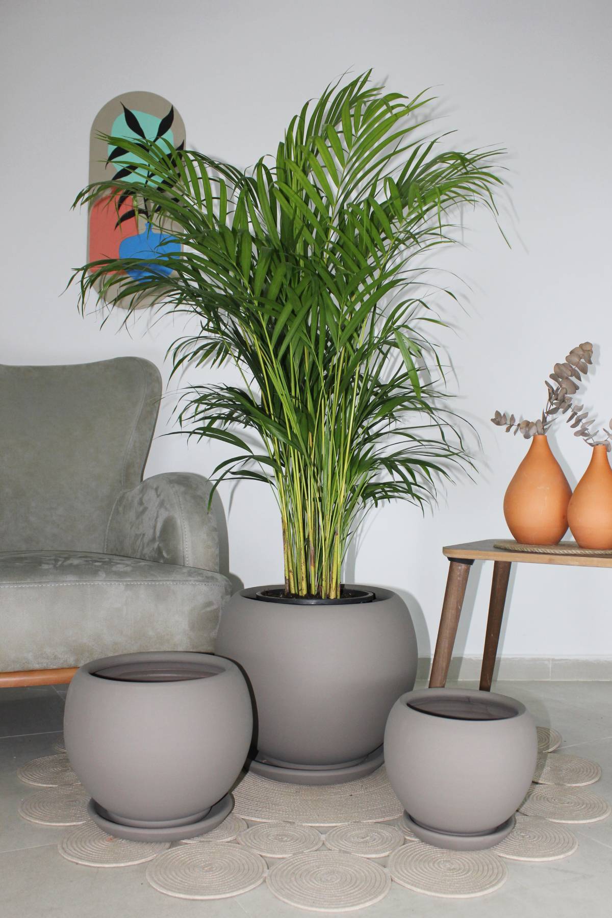 saksiart Küre Model Çömlek Saksı Vizon H:35cm-ÇAP:41cm Fiyatı ...