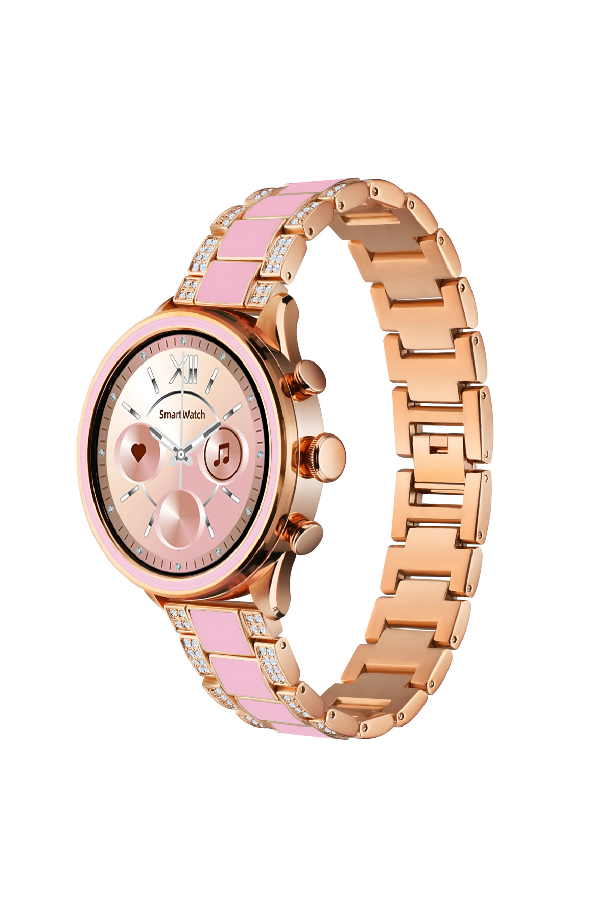 Şıktek Gold Diamond G11 Kadın Akıllı SaatNFC-GPS-Siri-ios-Android ...
