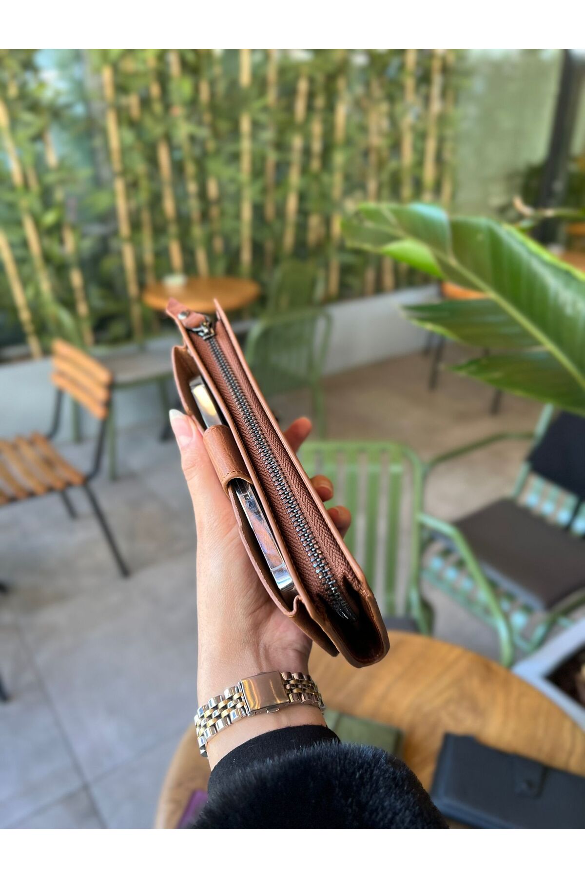 MFT Leather Design PANDORA HAKİKİ DERİ TELEFON BÖLMELİ CÜZDAN TABA ...