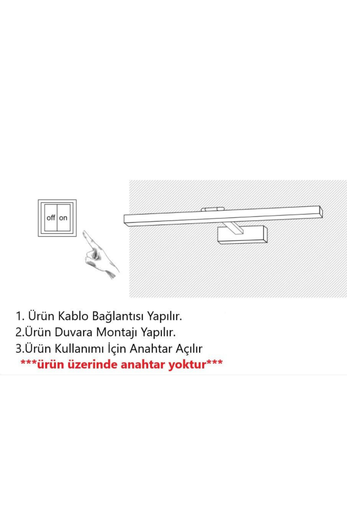 Avizen Lighting Banyo Duvar Ayna Tablo Aydınlatması Flüt Aplik Kuğu ...