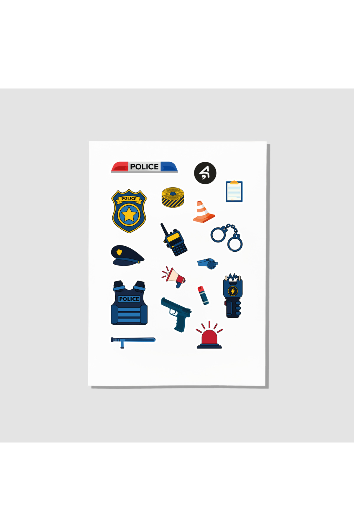 Genel Markalar Polis Olay Yerinde Tasarımlı Çocuk Sticker Seti Fiyatı ...
