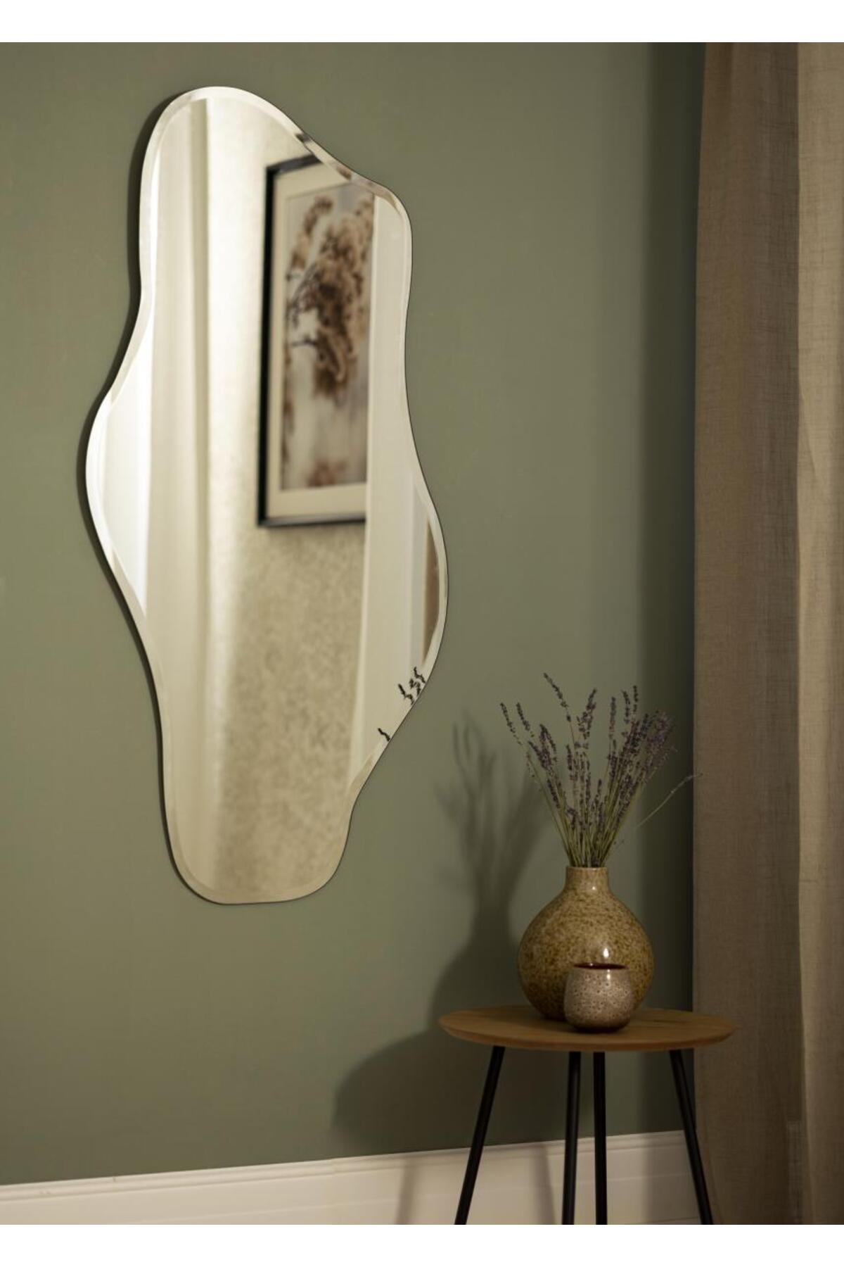 MKS Design Lüks Asimetrik Ayna / Bizoteli Asimetrik Ayna / Ayna Dekoru ...