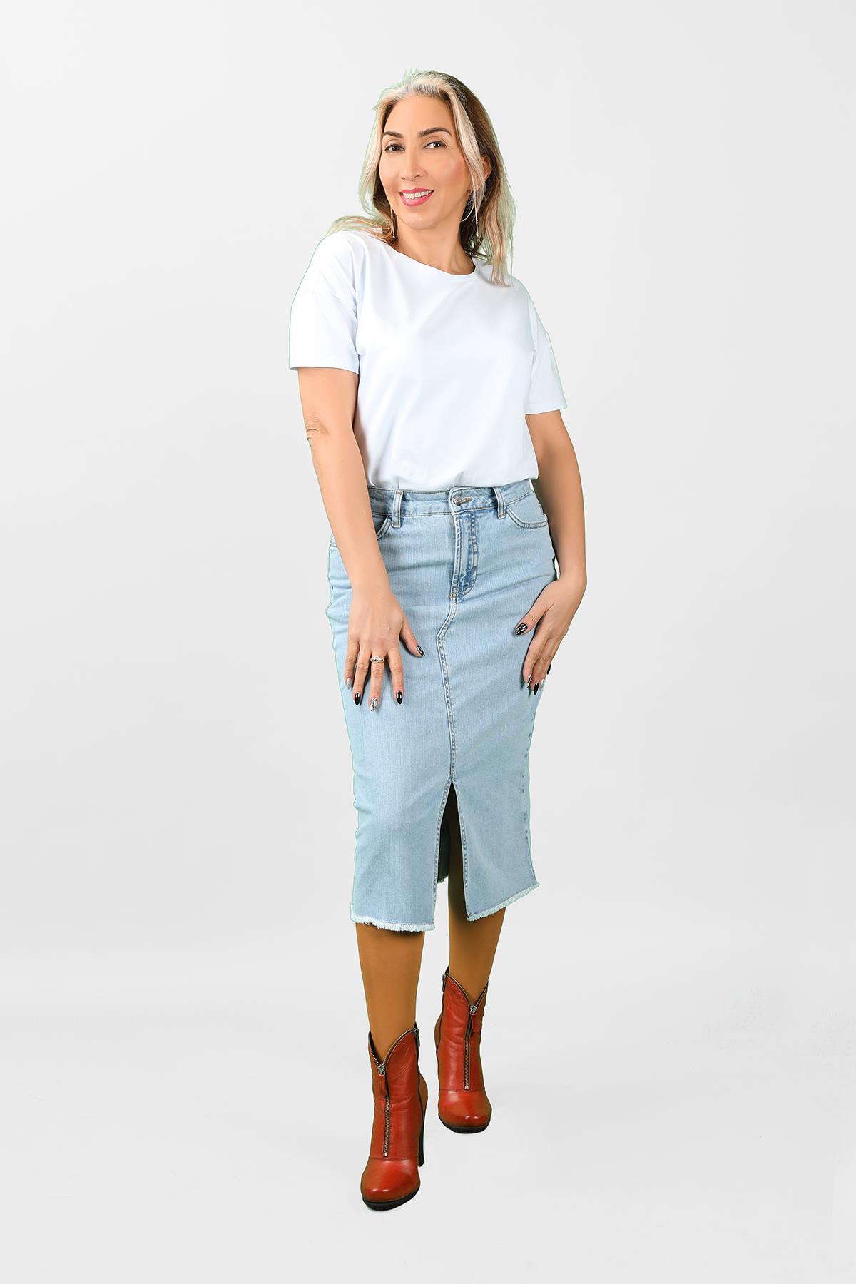 BALİNS Kadın Kot Etek 2jk/6649 Fiyatı, Yorumları - Trendyol