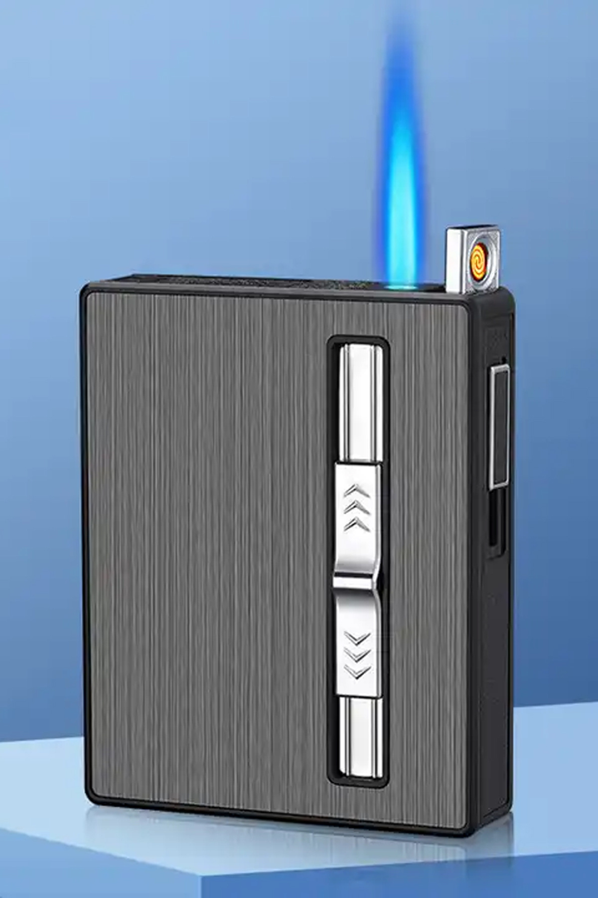 SEDEF SİLVER Elektrikli Sarjli Cakmak Jet Torch Purmuz Rüzgar Çakmağı ...