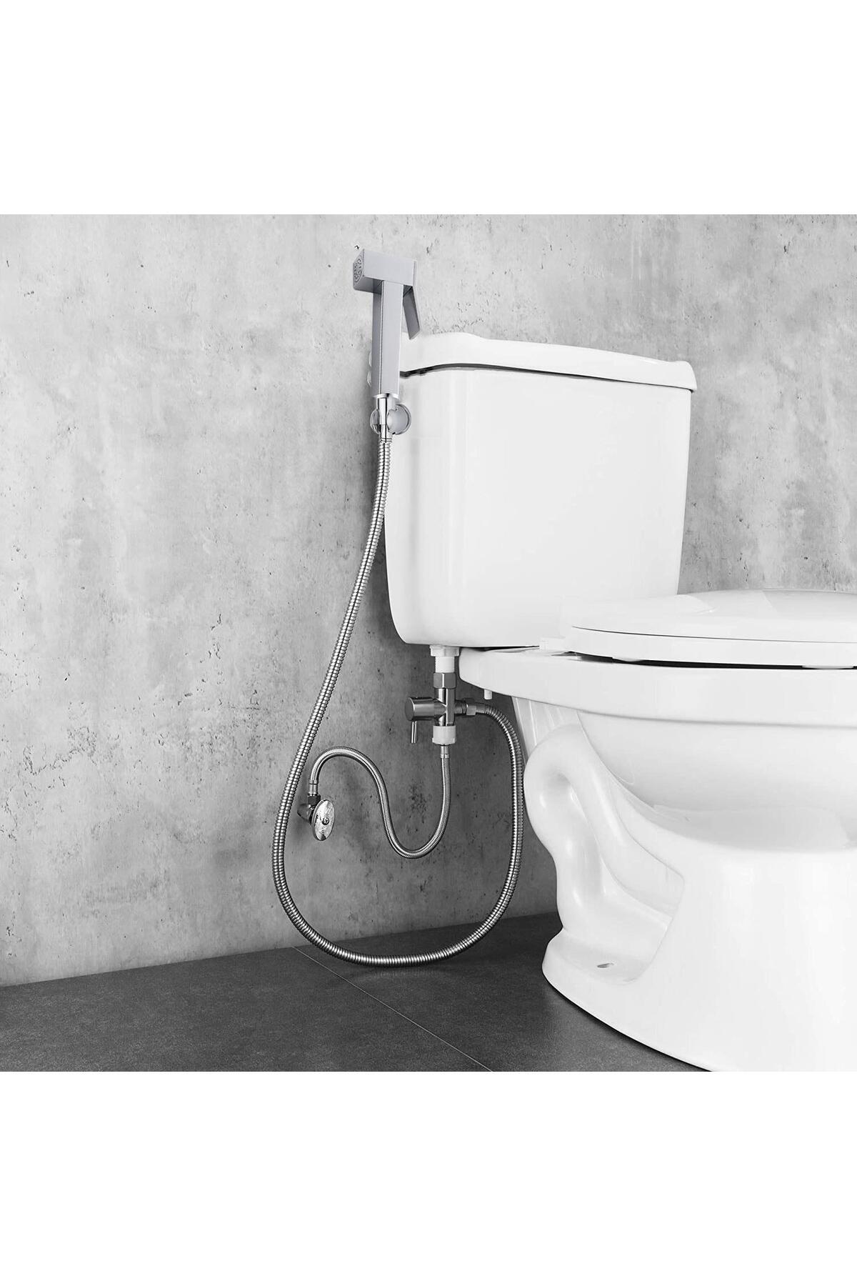 NZB Taharetmatik Ara Musluk Filtreli Metal Lüks Tuvalet WC Banyo Klozet ...