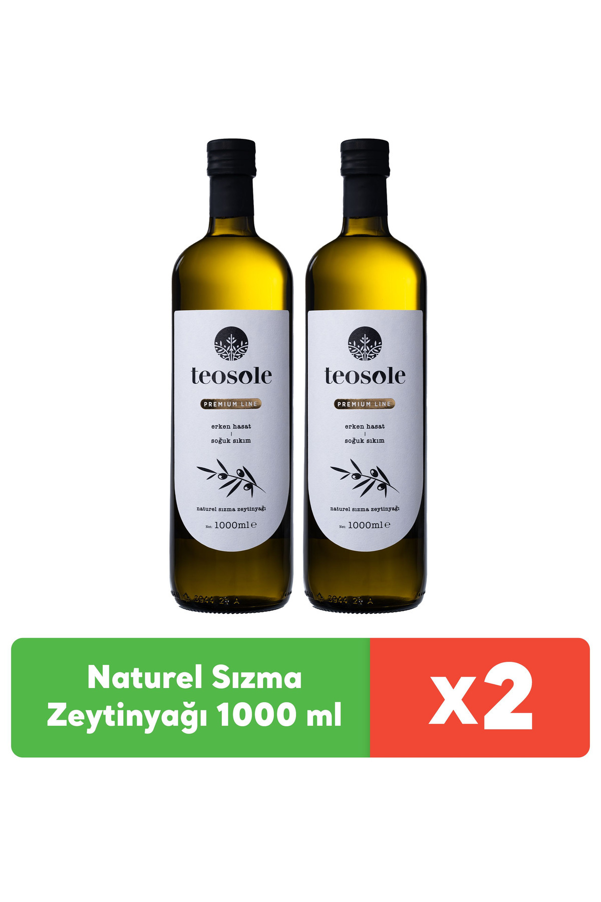 Teosole Naturel Sızma Zeytinyağı 1000 ml X 2 Adet Fiyatı, Yorumları - Trendyol