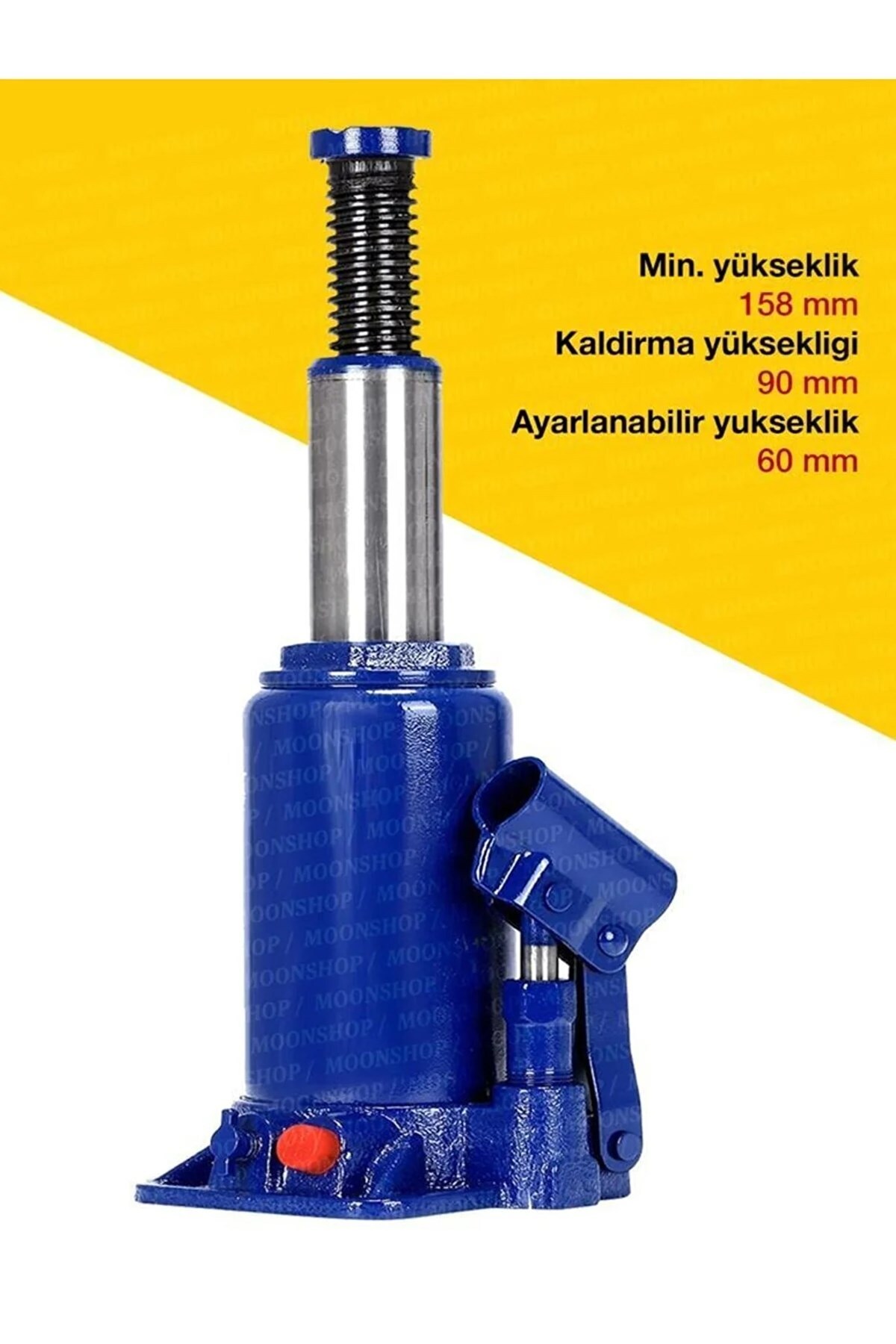 MOONSHOP Pro Seri Alman Çelik Şase 2 Ton Hidrolik Araba Karavan Oto ...