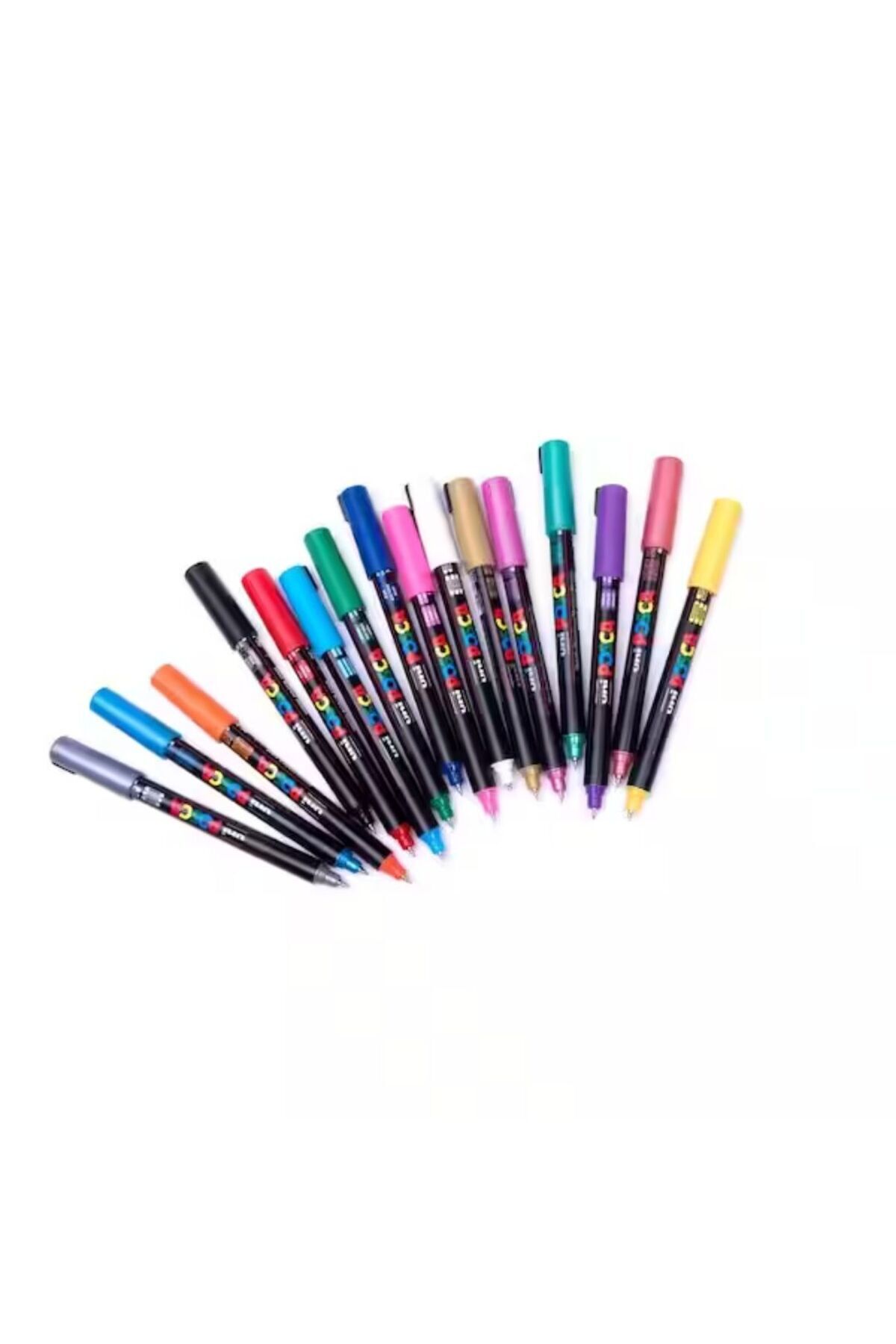 Uni Posca Marker Kalem Pc-1mr (0.7mm) İğne Uçlu 21'li Tüm Renkler Full ...