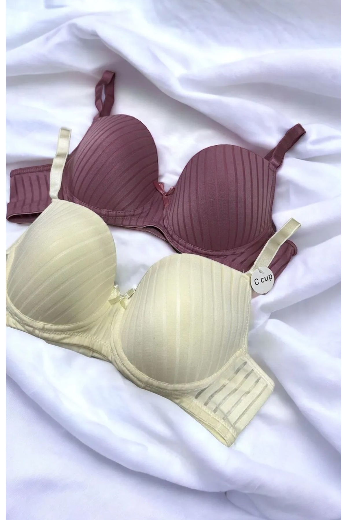 shine Büyük Beden C-Cup Balenli Desteksiz Büyük Beden 2'li Sütyen Takım 95 C - 100 C - 105 C ...
