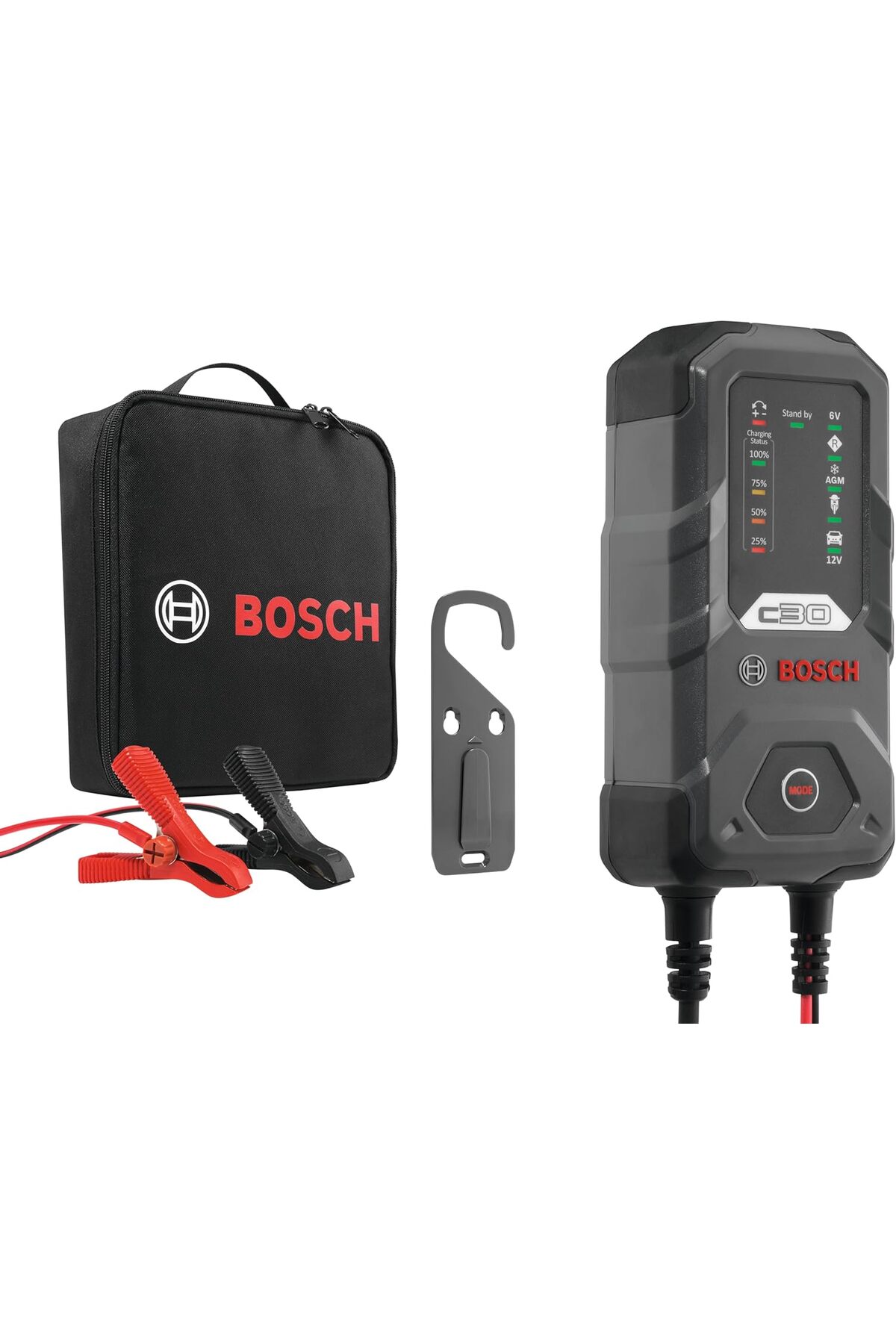 Bosch C30 3,8 Amp Damlama Fonksiyonlu Araç Akü Şarj Cihazı 6V / 12V ...