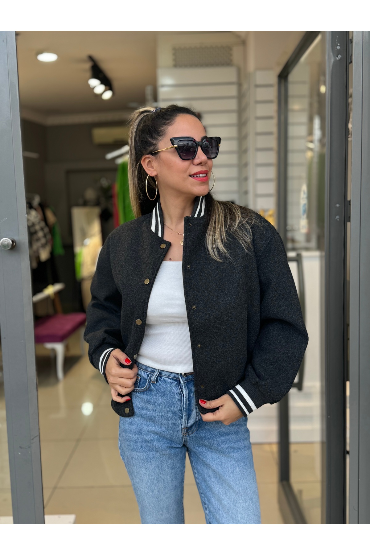 ROZELLA Kaşe Bomber Ceket İçi Astarlı Kaşe MontFiyatı, Yorumları - Trendyol
