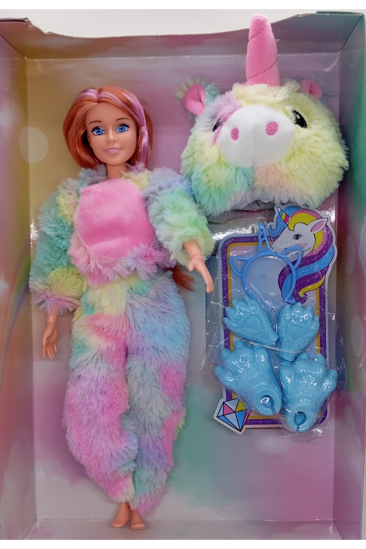 LRS STORE Oyuncak Unicorn Kostümlü Bebek Sonsuz Hareket Eklemli Yüksek ...