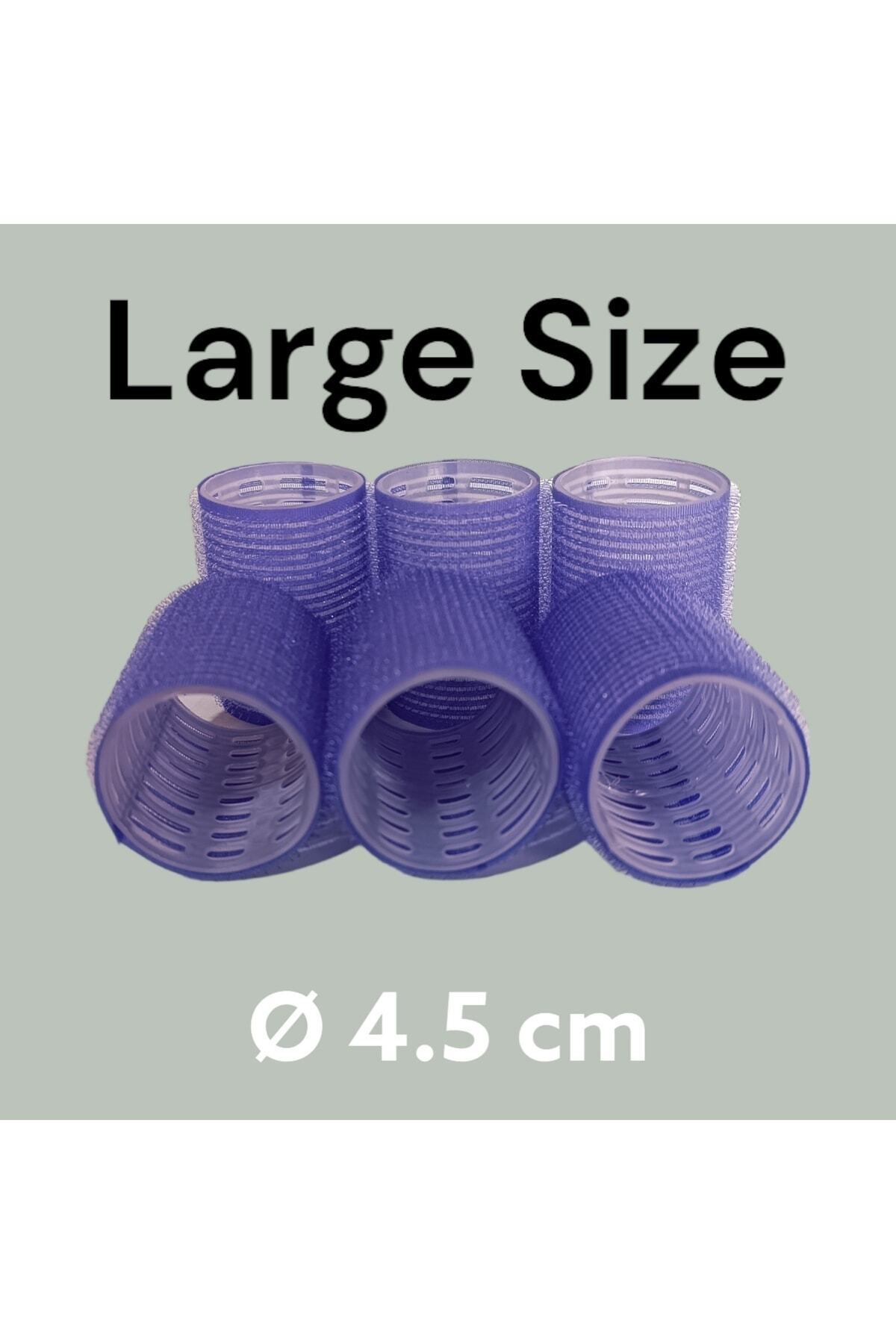 Croc 1215 Büyük Boy Bigudi 6lı Cırtlı - Yapışkanlı Saç Bigudisi Mor Çap ...