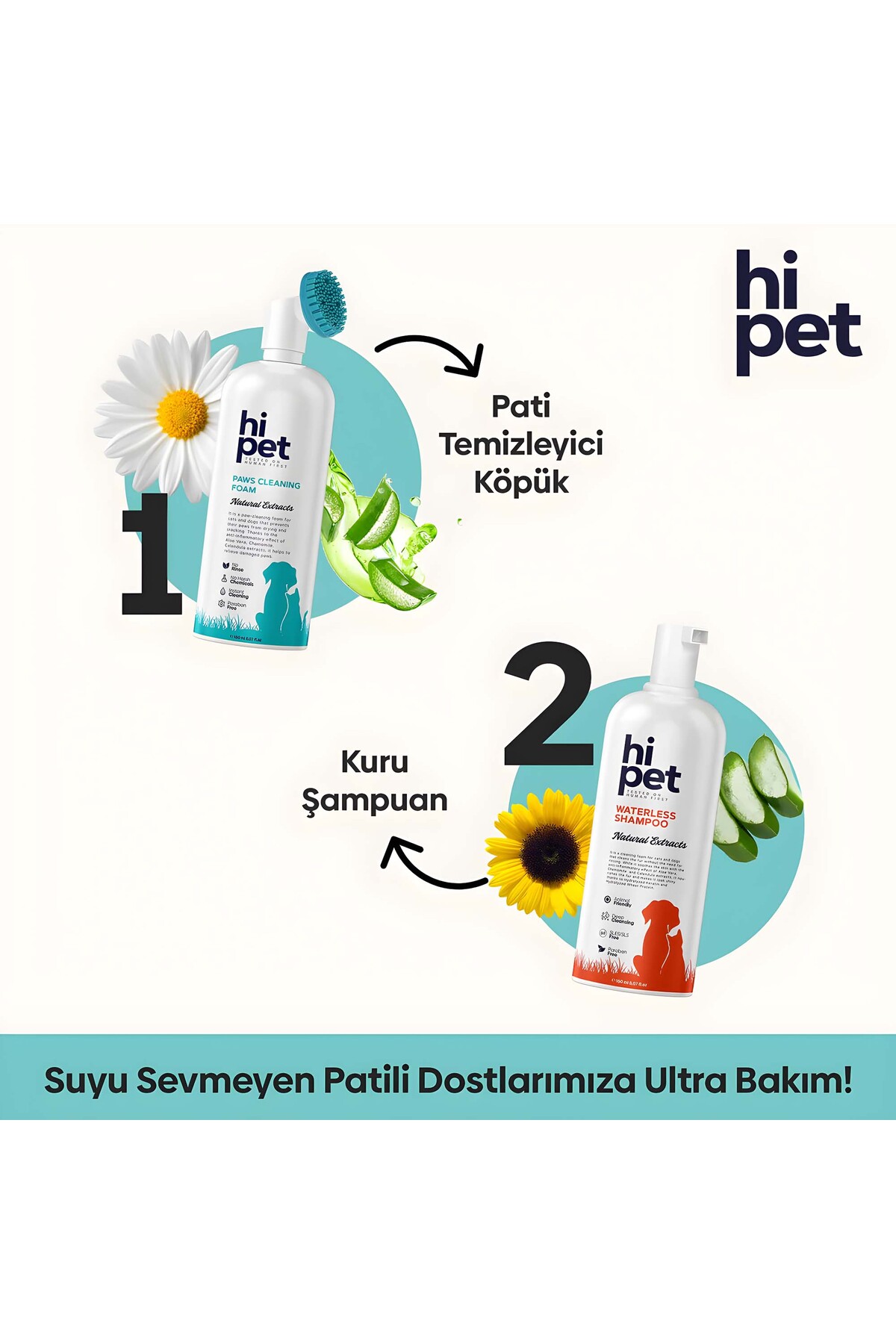 HiPet Ultra Köpek Susuz Temizlik Seti Fiyatı, Yorumları - Trendyol