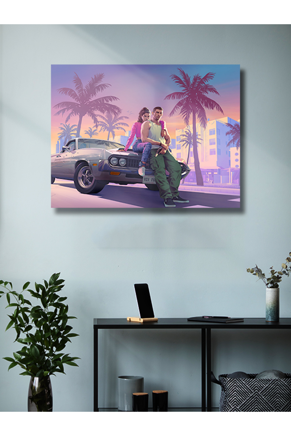 ZNC GTA 6 (VI) - Gaming Posterleri, Özel Tasarım Kağıt Poster, Duvar ...