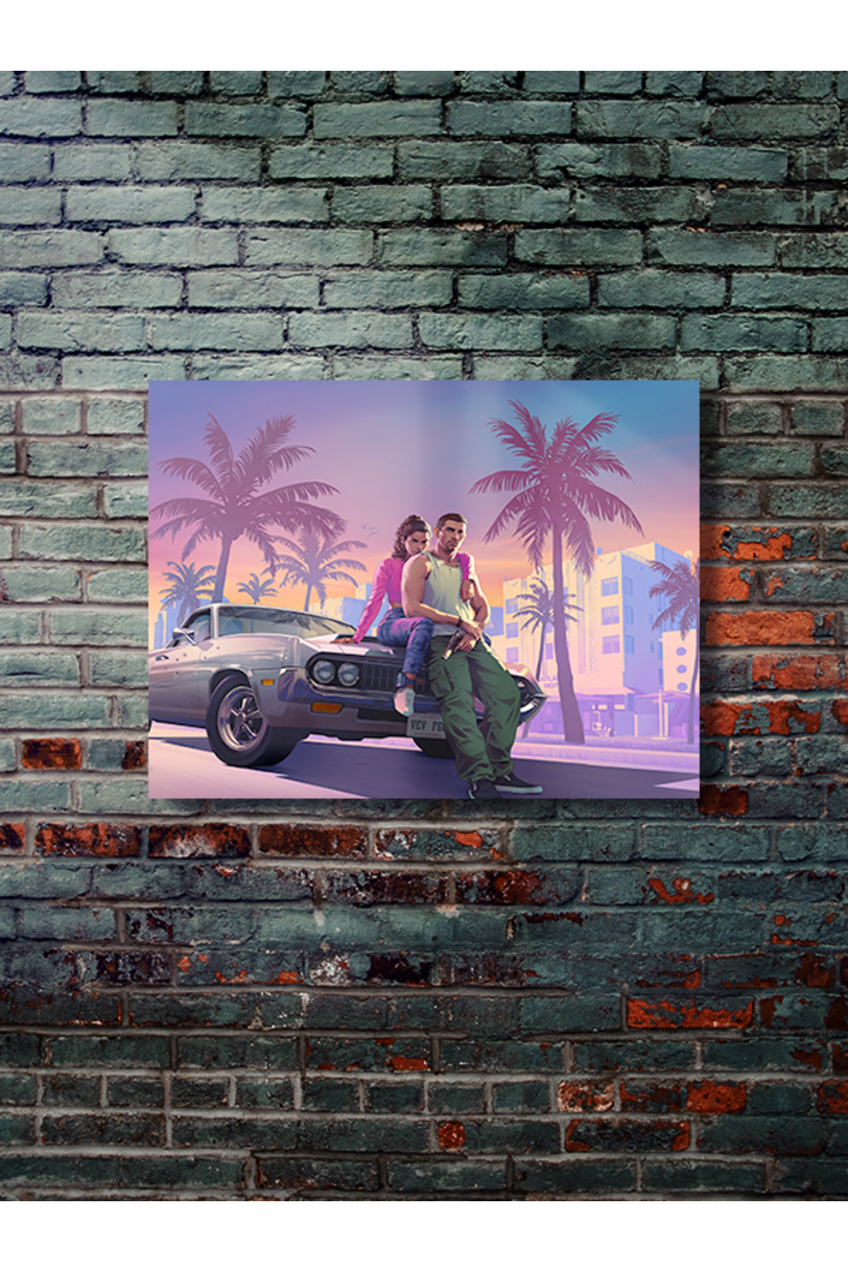 ZNC GTA 6 (VI) - Gaming Posterleri, Özel Tasarım Kağıt Poster, Duvar ...