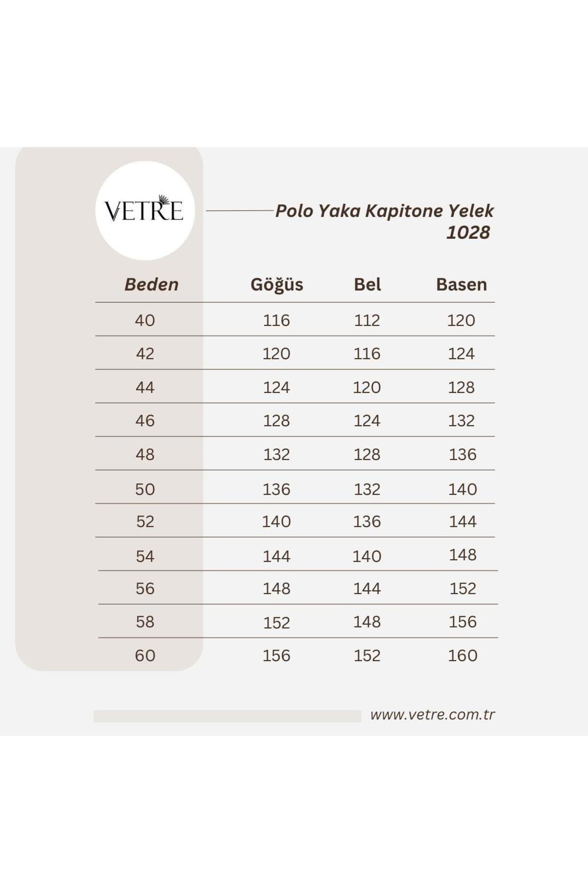 VETRE Kadın Büyük Beden Polo Yaka Bordo Kapitone Yelek 1028 - Fiyatı ...