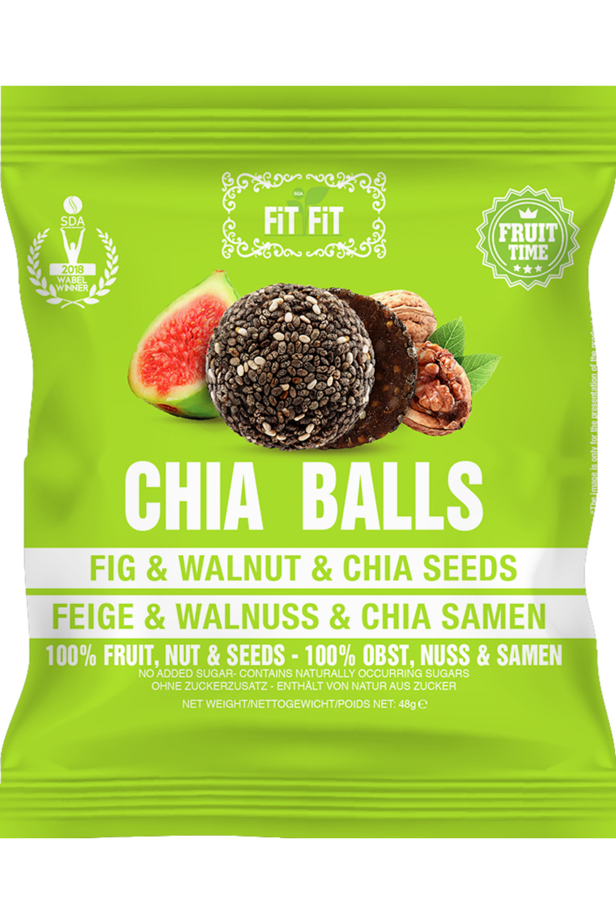 FitFit Snack Balls Chia Kaplamalı İncirli Cevizli Hurma Topu 48 gr Fiyatı, Yorumları - Trendyol