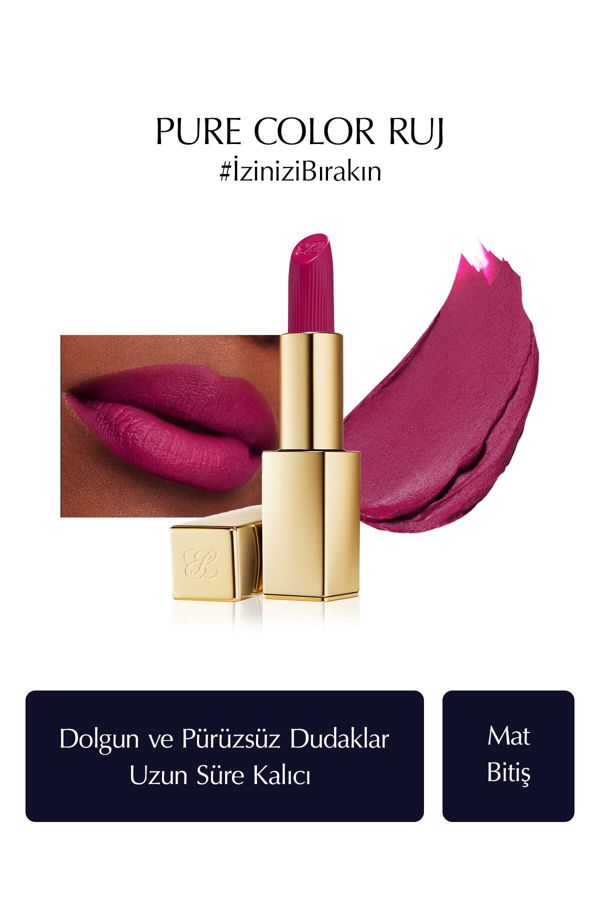 Estee Lauder Mat Bitişli Ruj - Pure Color Matte Lipstick - 3.5gr - Renk ...