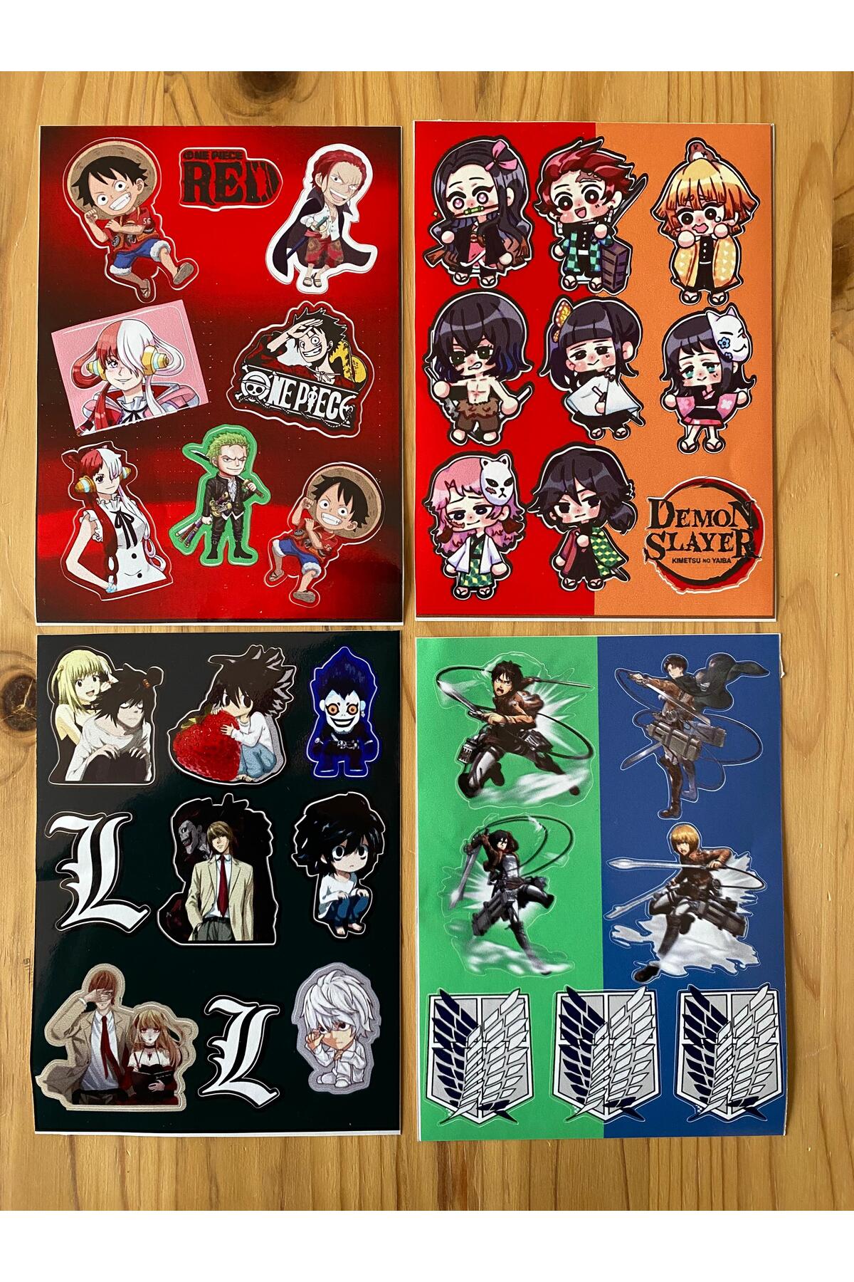 icase Death Note Demon Slayer Attack On Titan One Piece luff Naruto ...