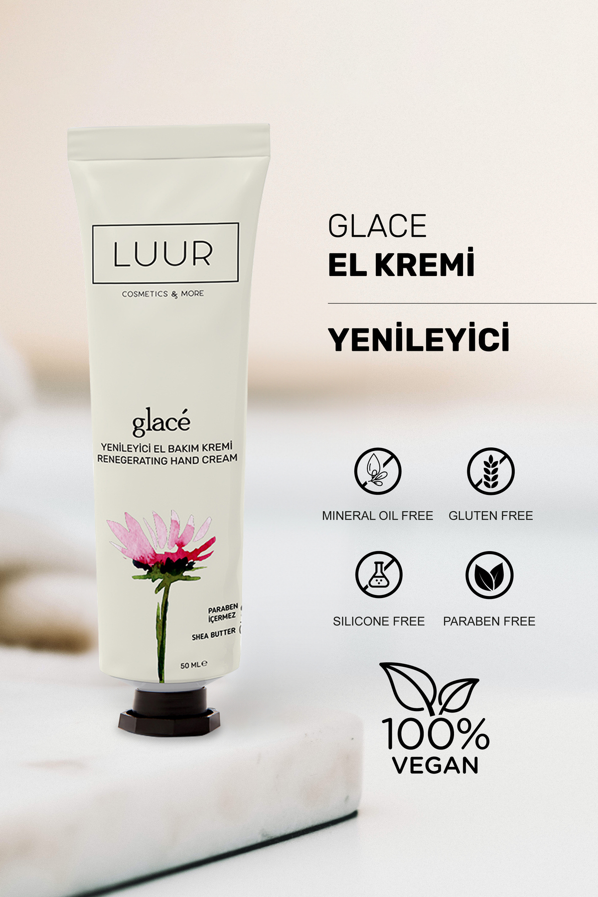 LUUR COSMETICS & MORE Glacé El Bakım Kremi Yoğun Nemlendirici Besleyici ...
