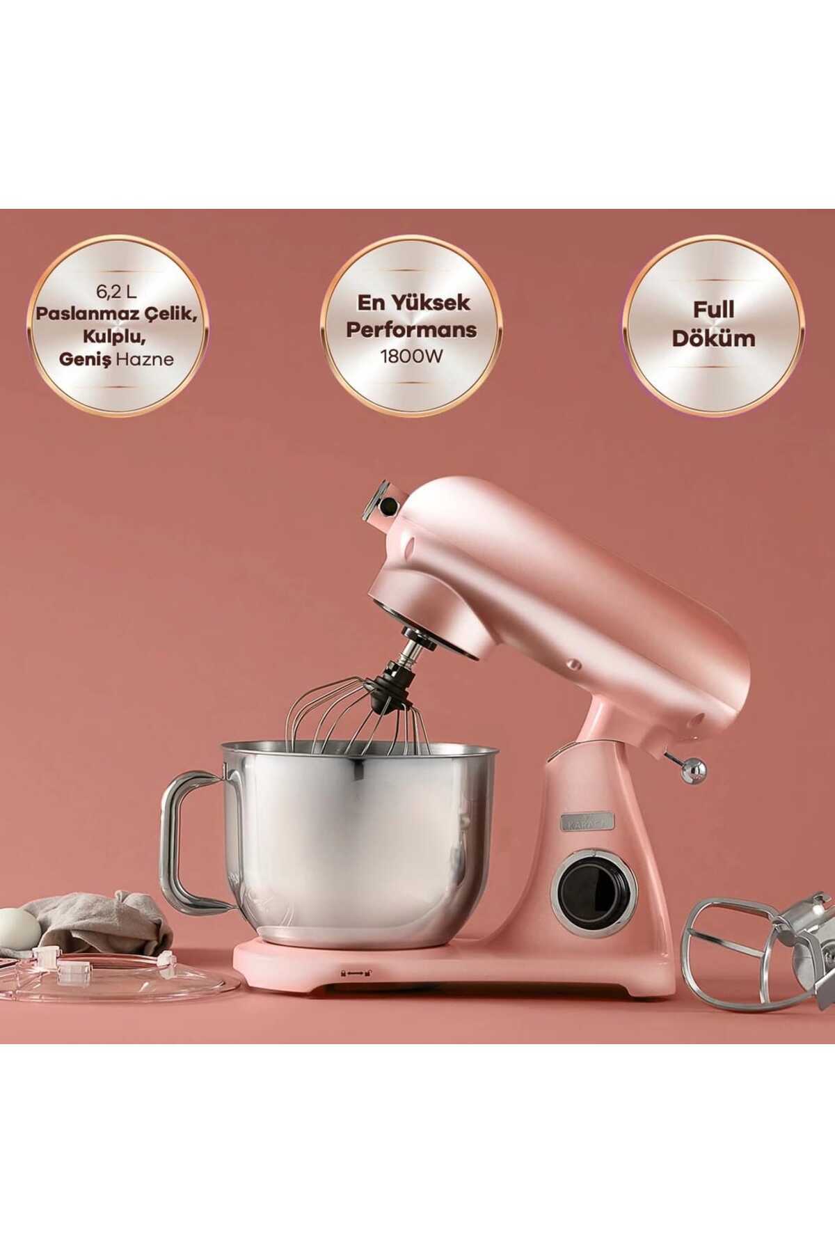 Karaca Powercast Chef Döküm Stand Mikser Silver Mutfak Şefi 1800W 6,2 ...