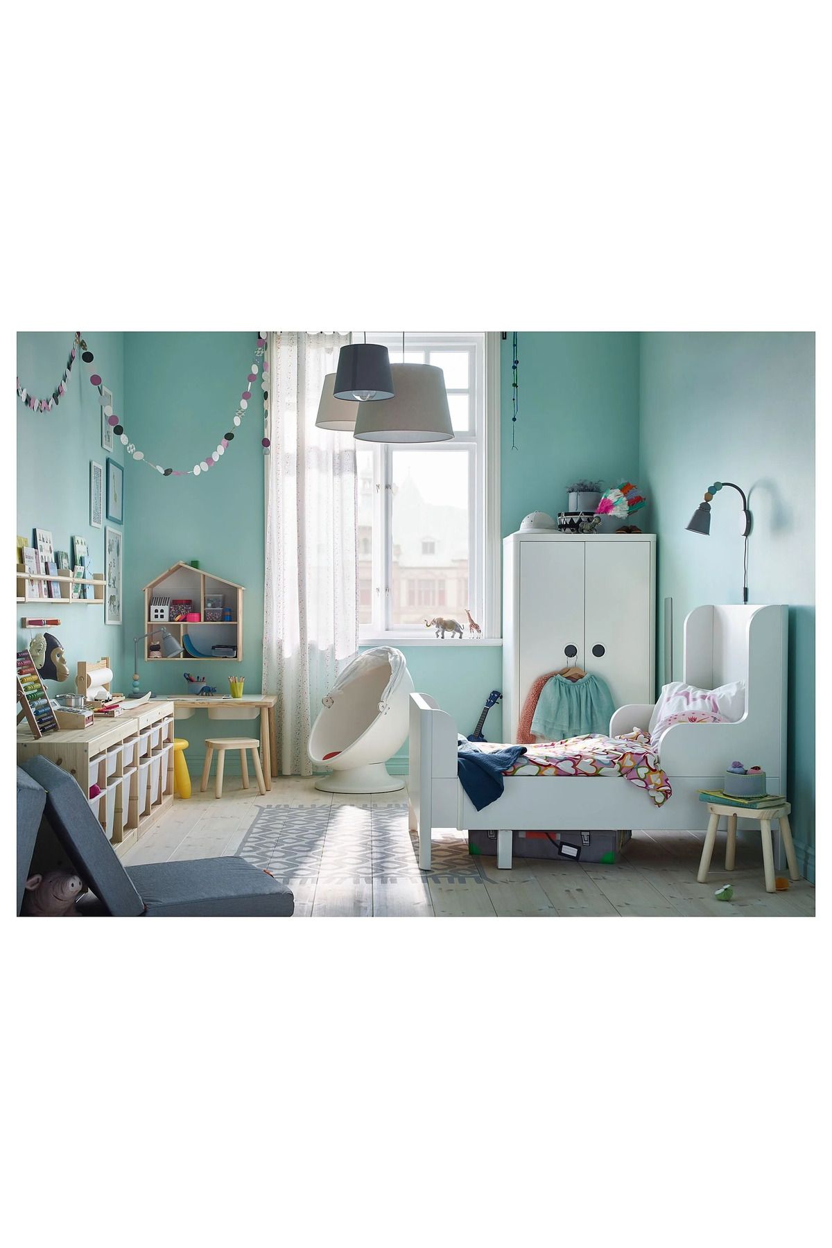Ikea Akdenİz Uzayabİlen Beyaz 80x200 Cm Uzayabilen çocuk Karyolası